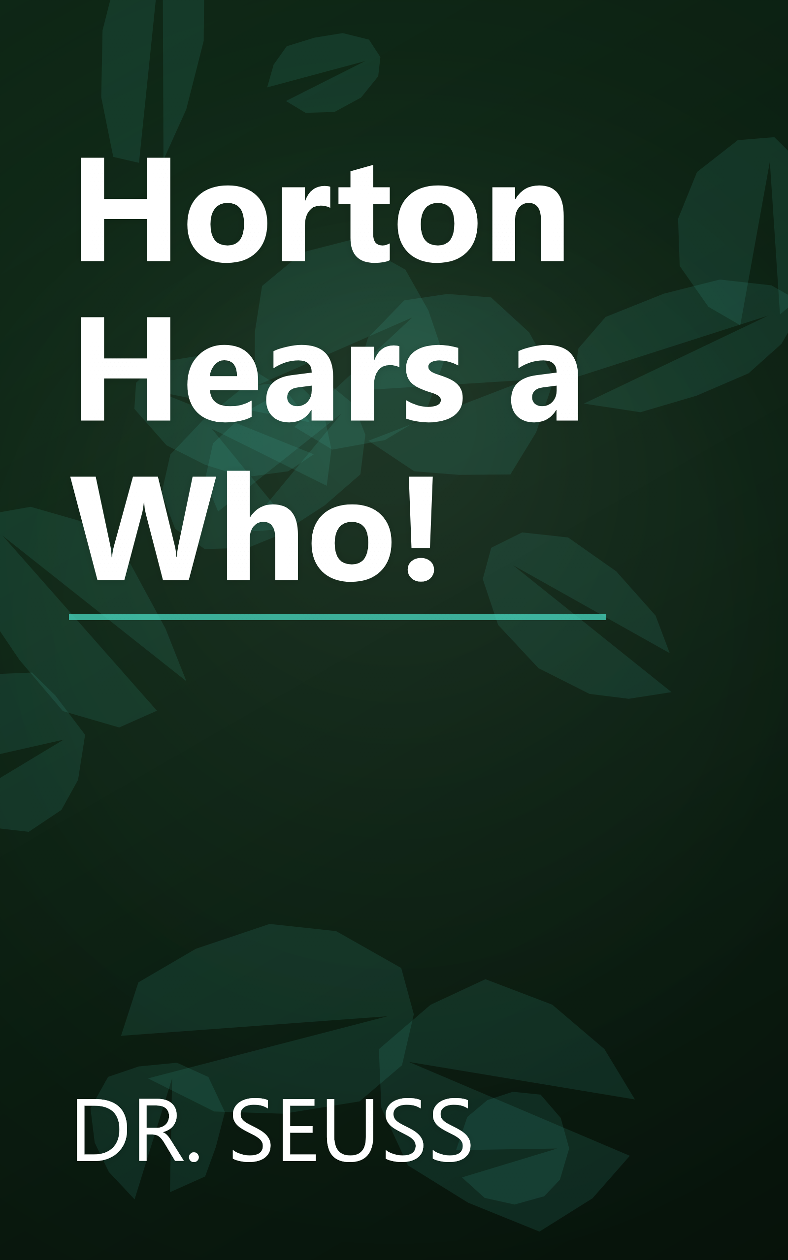 Horton Hears a Who! book cover