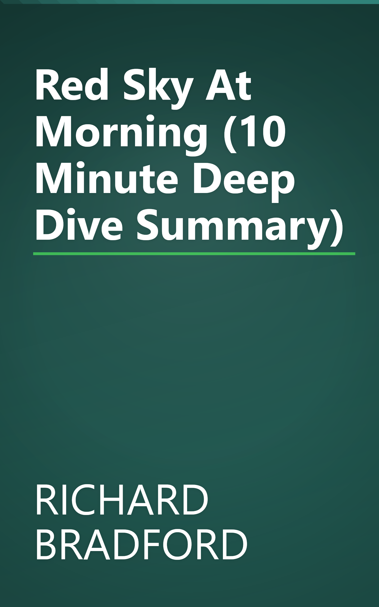 Red Sky At Morning (10 Minute   Deep Dive Summary) book cover