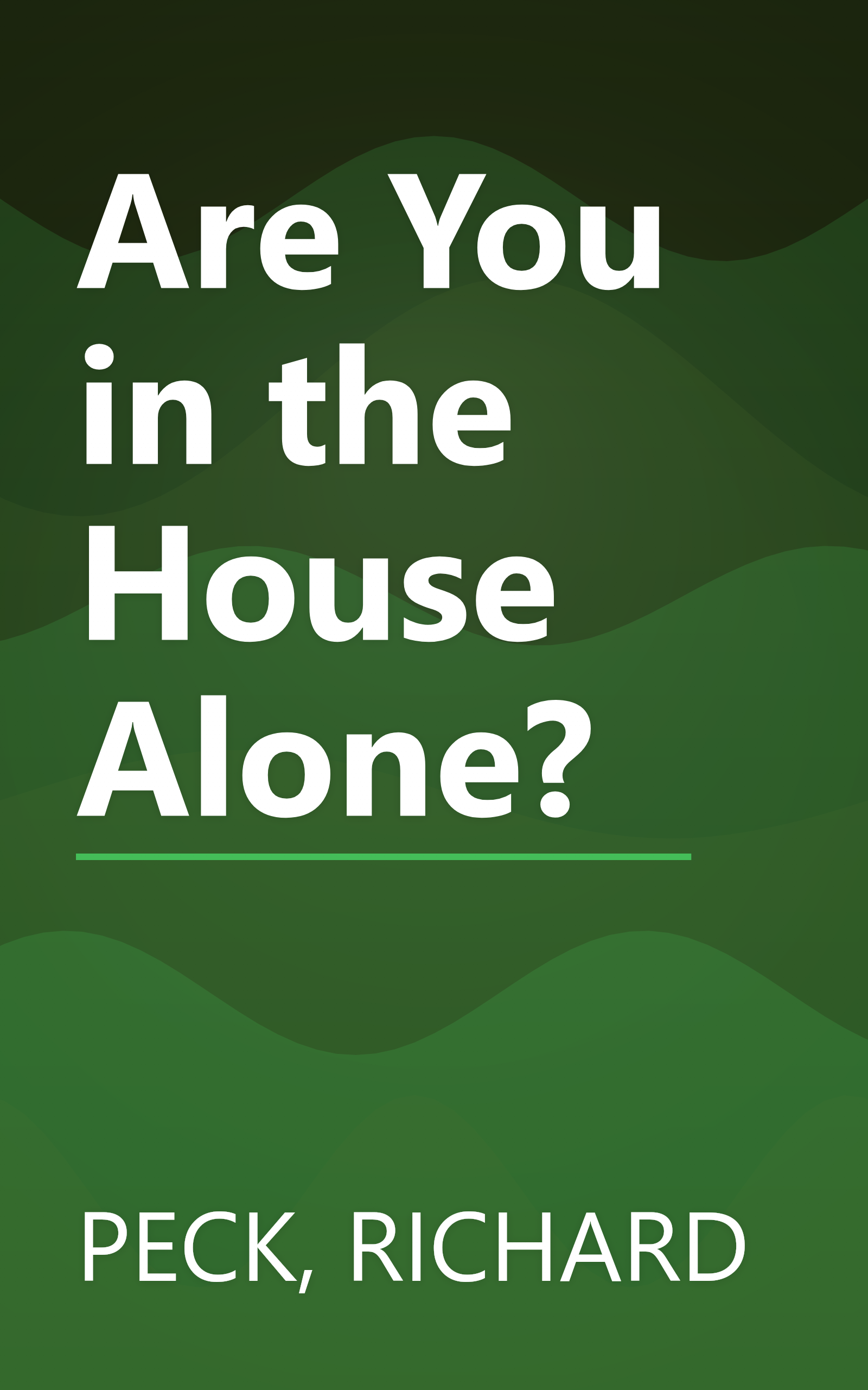 Are You in the House Alone? book cover
