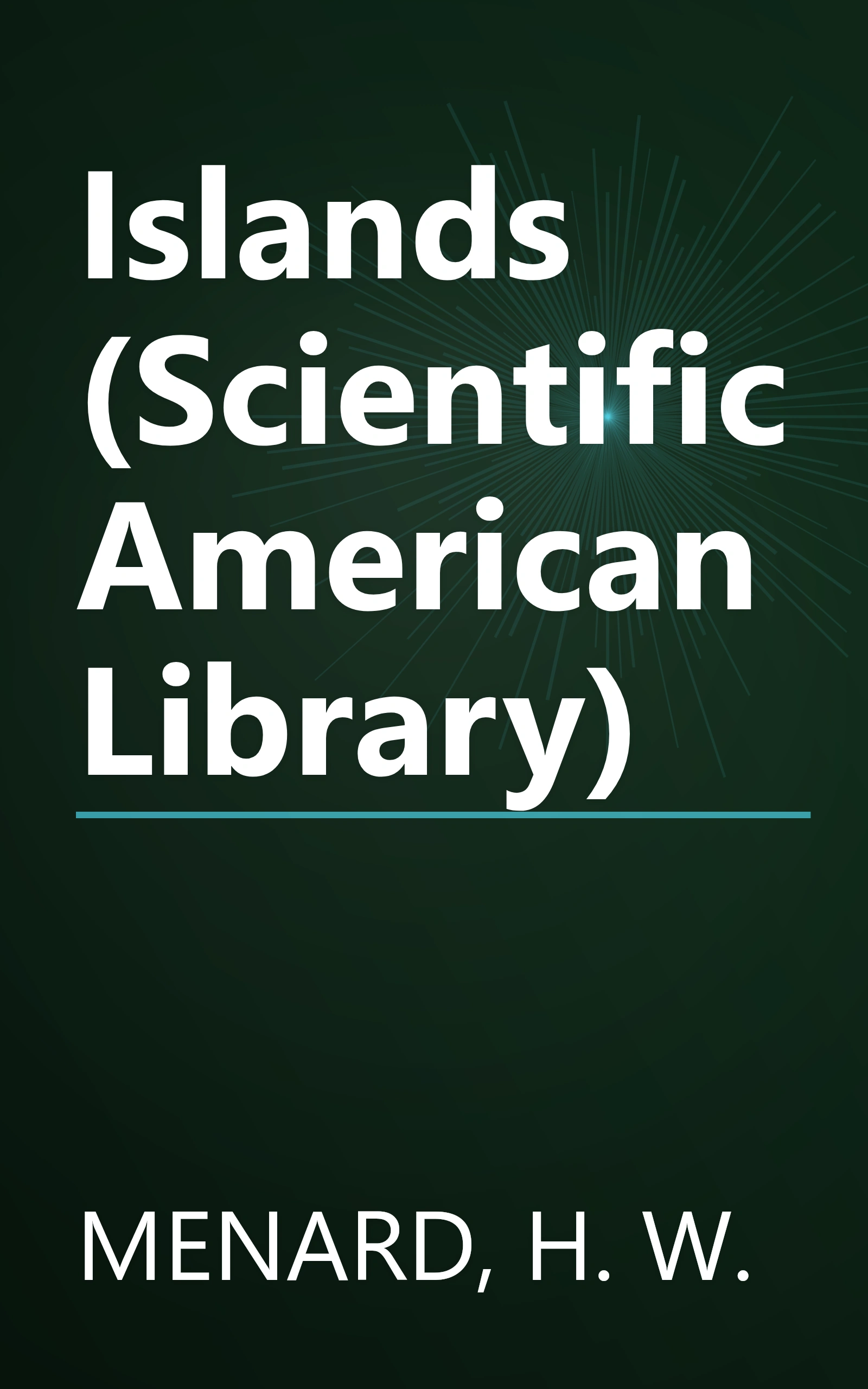 Islands (Scientific American Library) book cover