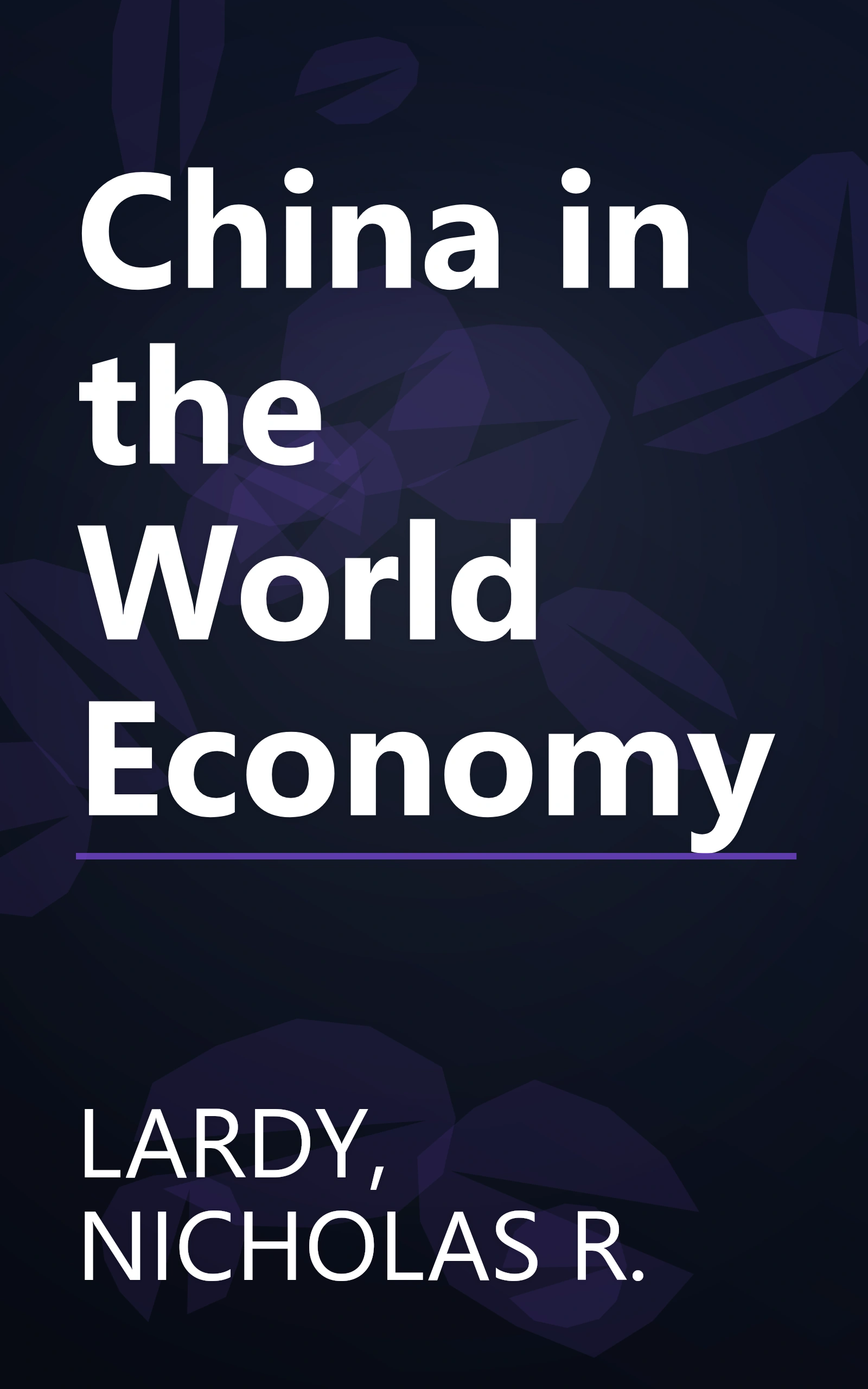 China in the World Economy book cover