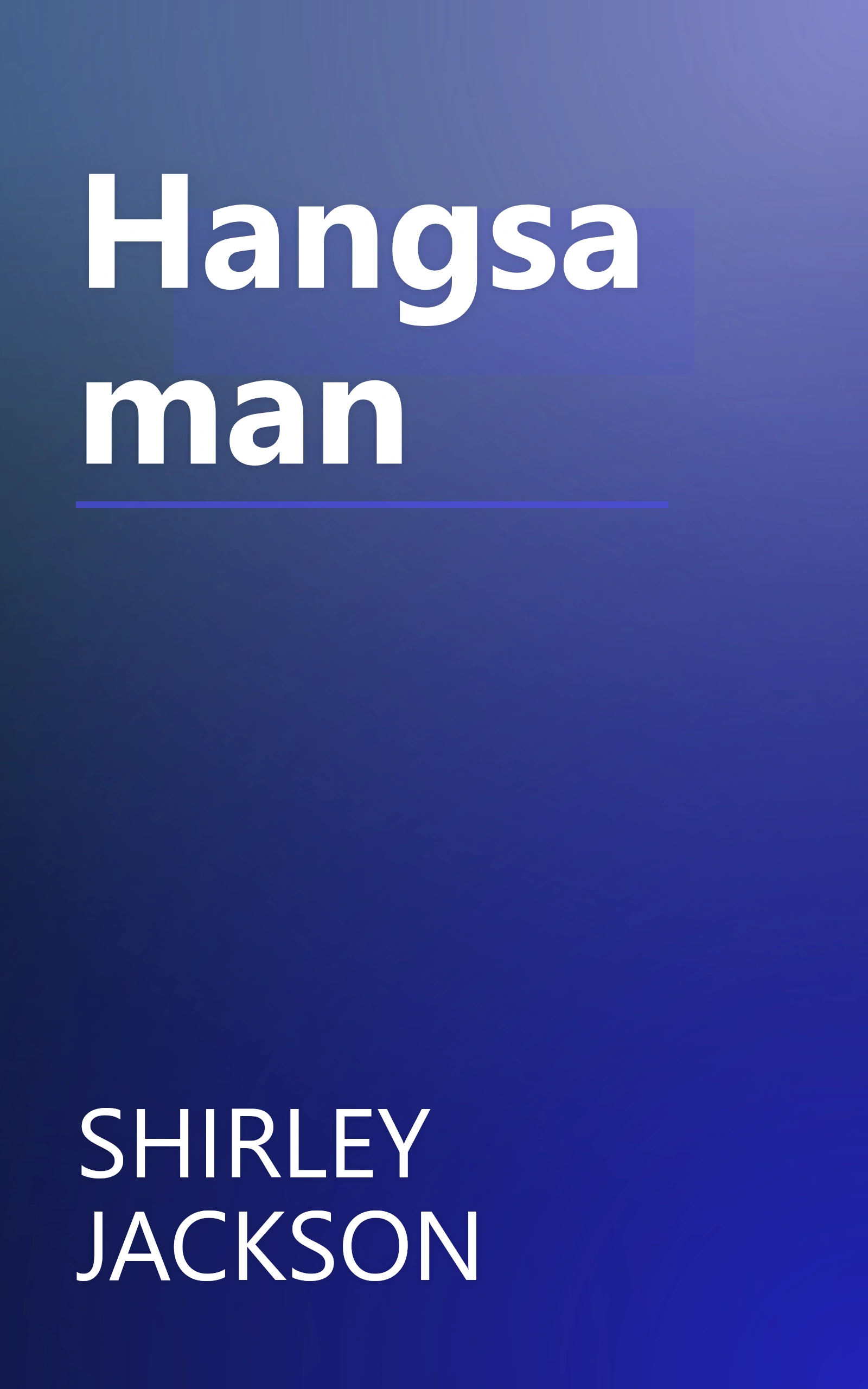 Hangsaman book cover