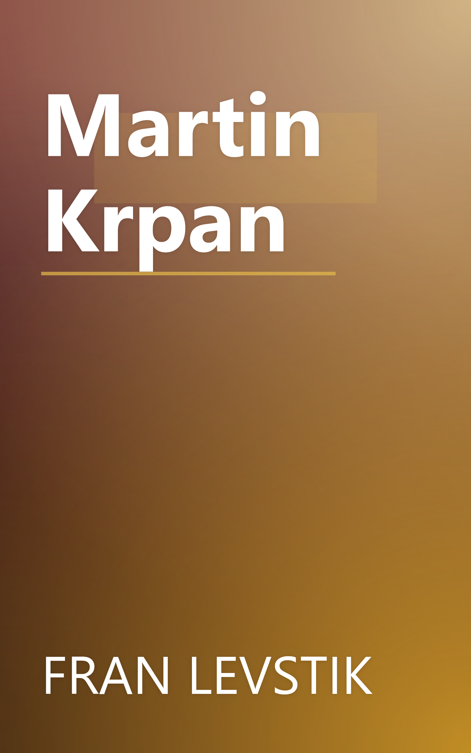 Martin Krpan book cover