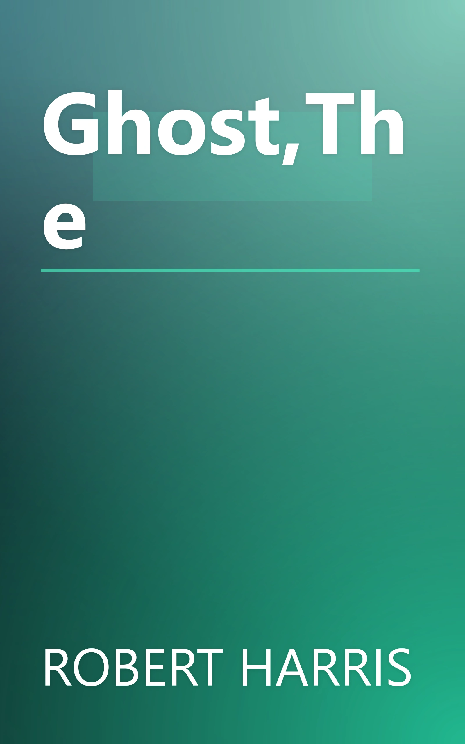 Ghost,The book cover