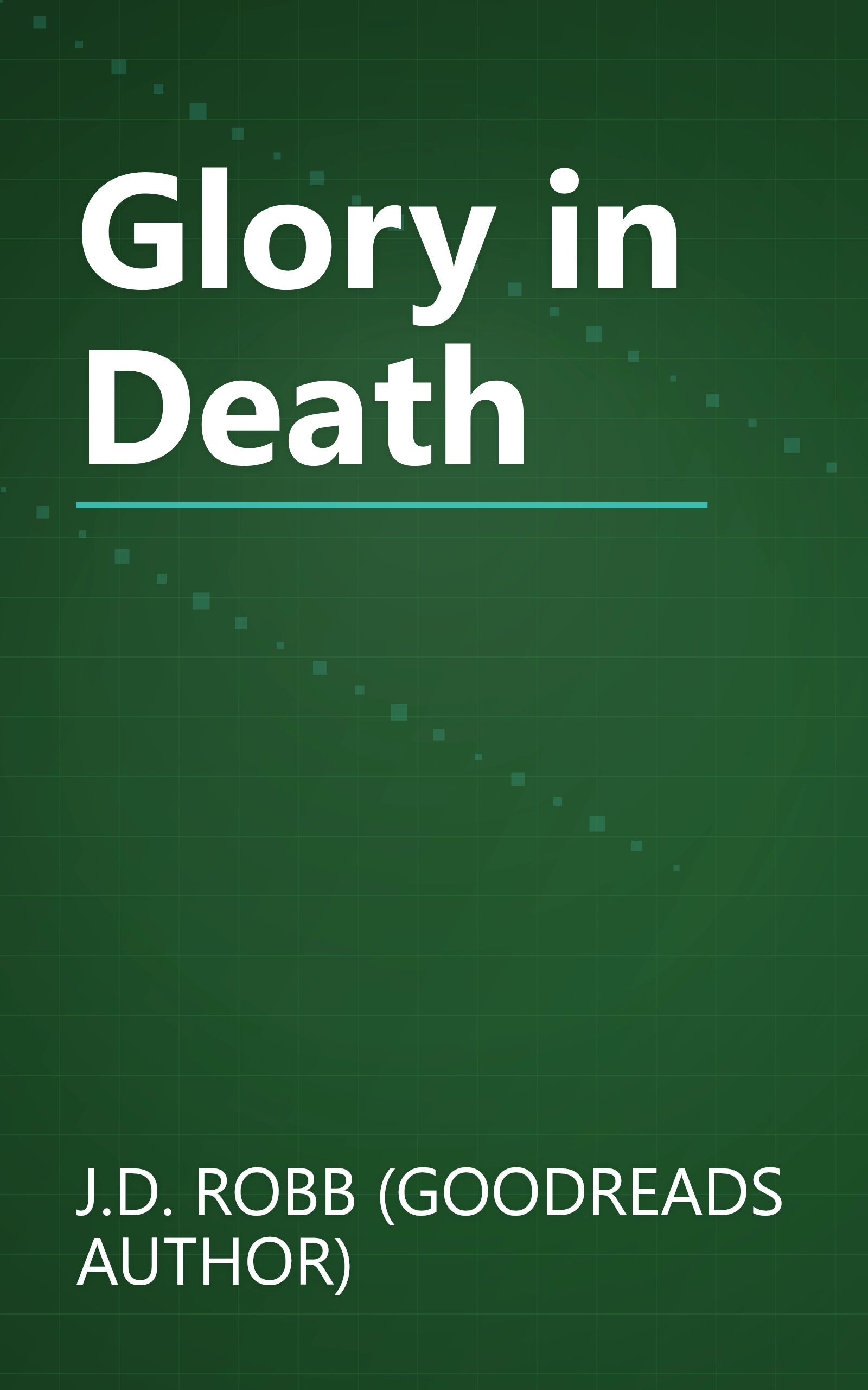 Glory in Death book cover
