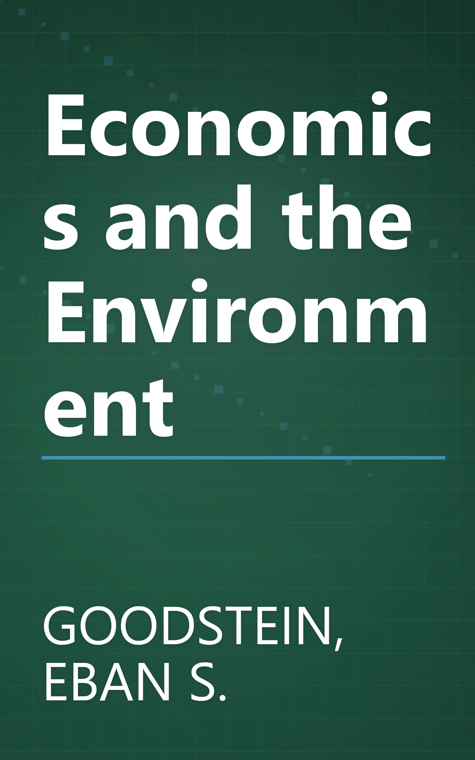 Economics and the Environment book cover