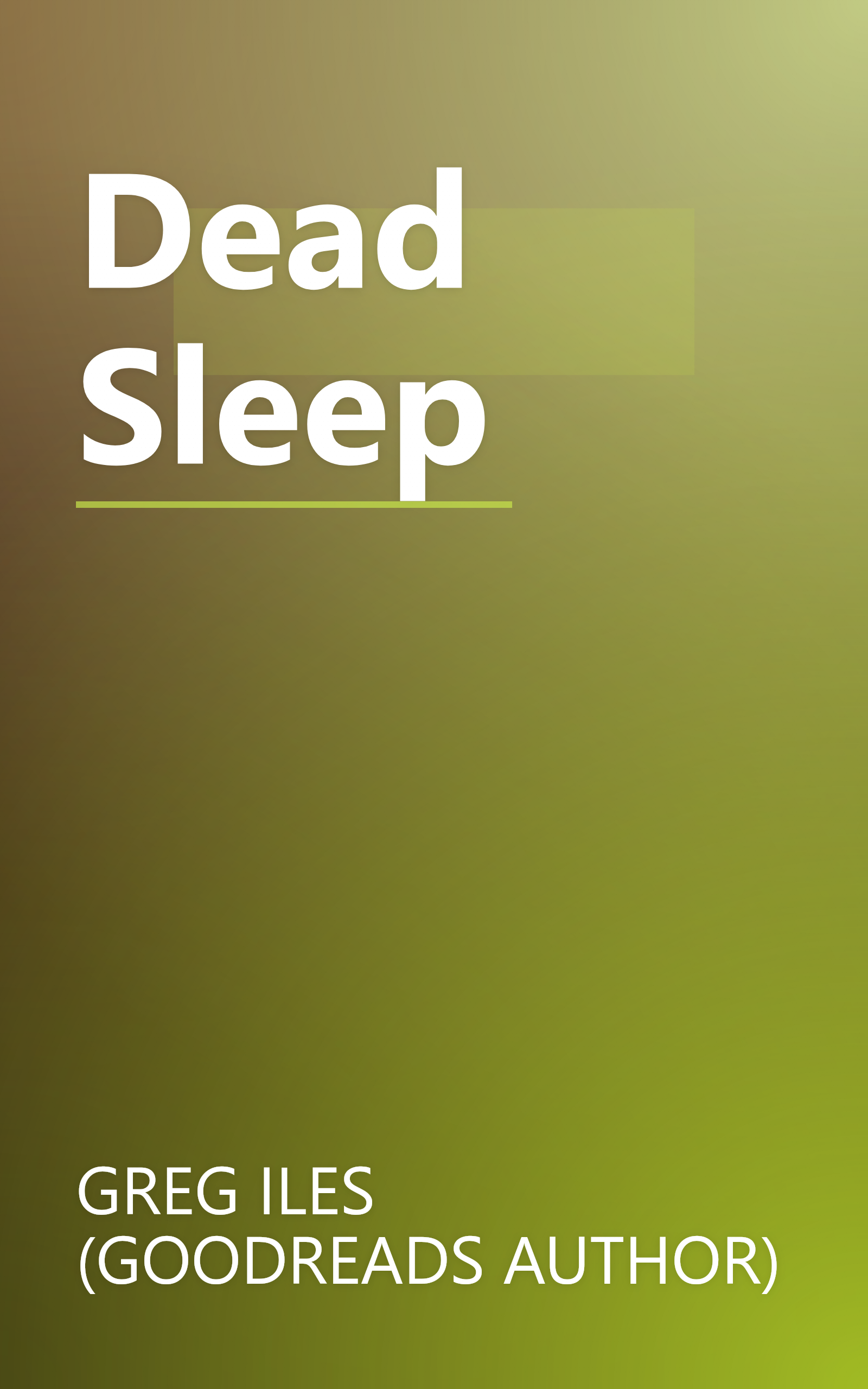 Dead Sleep book cover