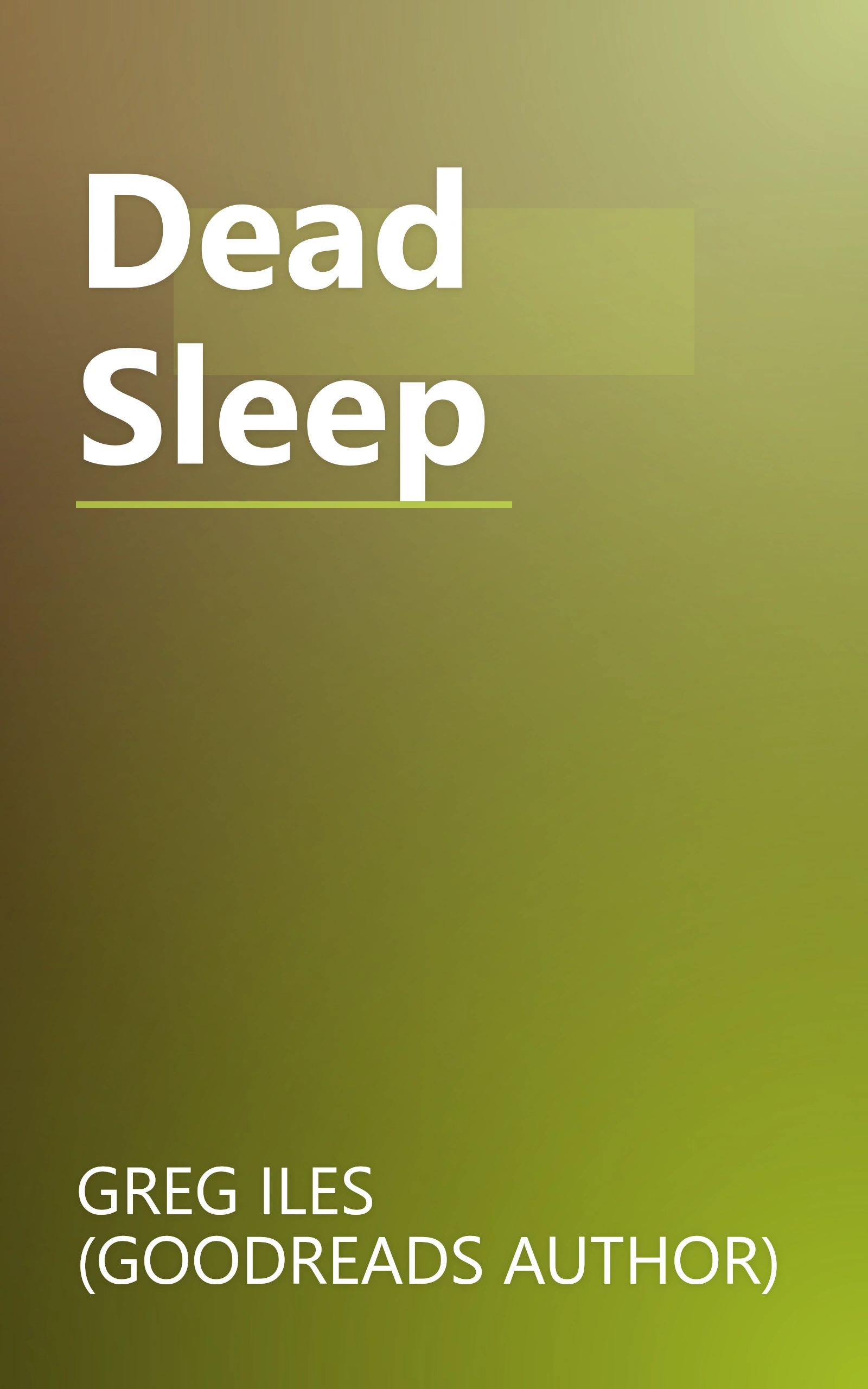 Dead Sleep book cover
