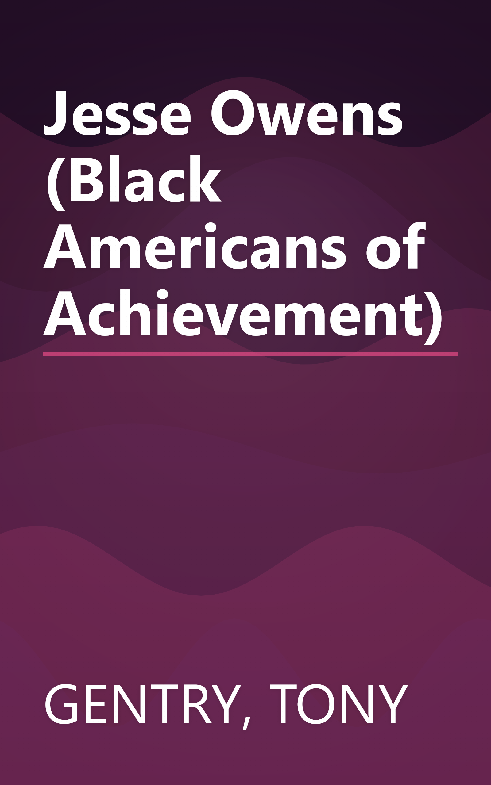 Jesse Owens (Black Americans of Achievement) book cover