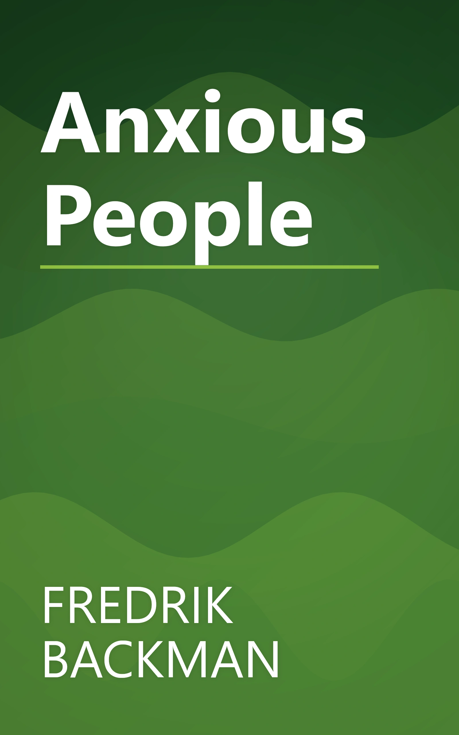 Anxious People book cover