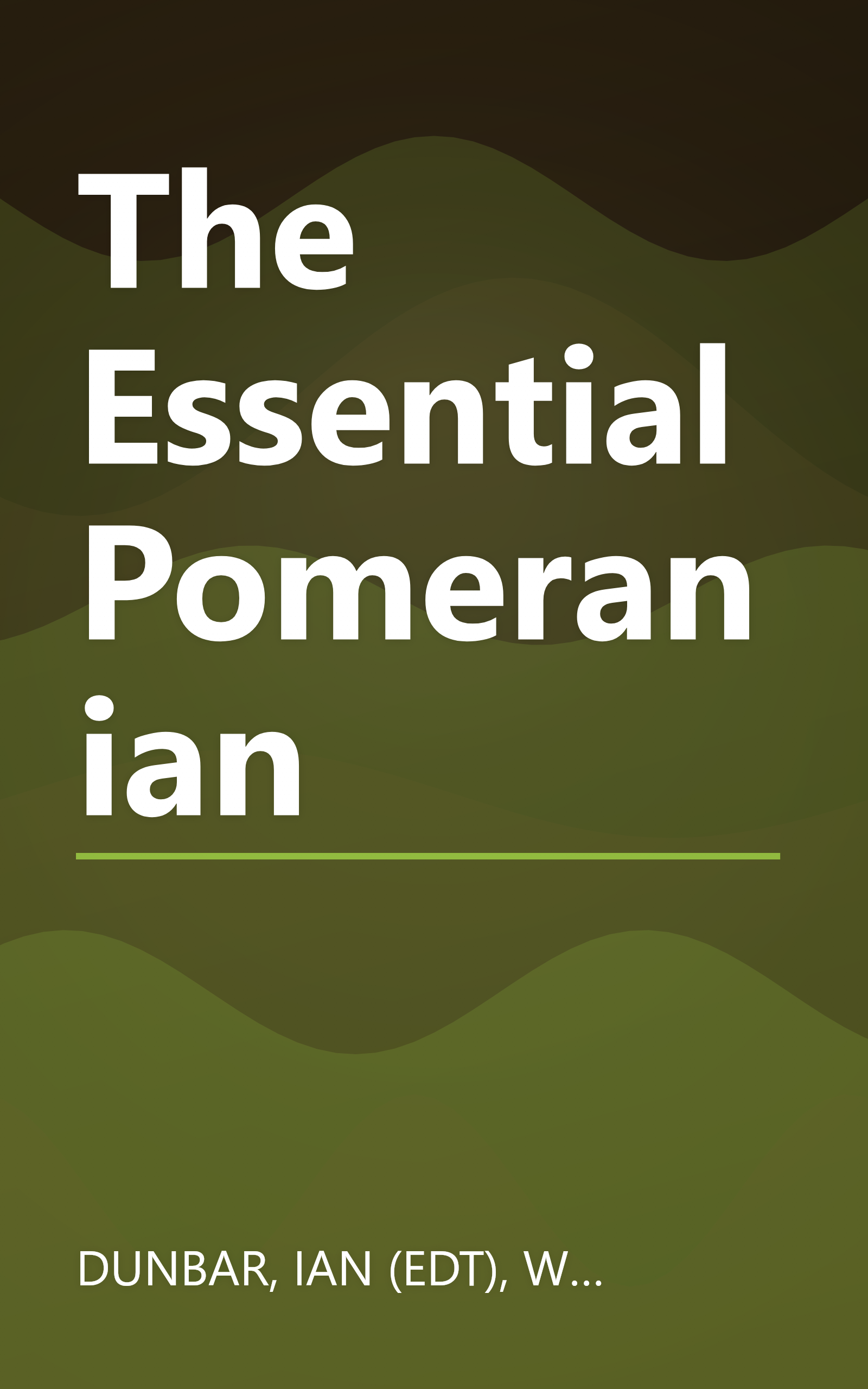 The Essential Pomeranian book cover
