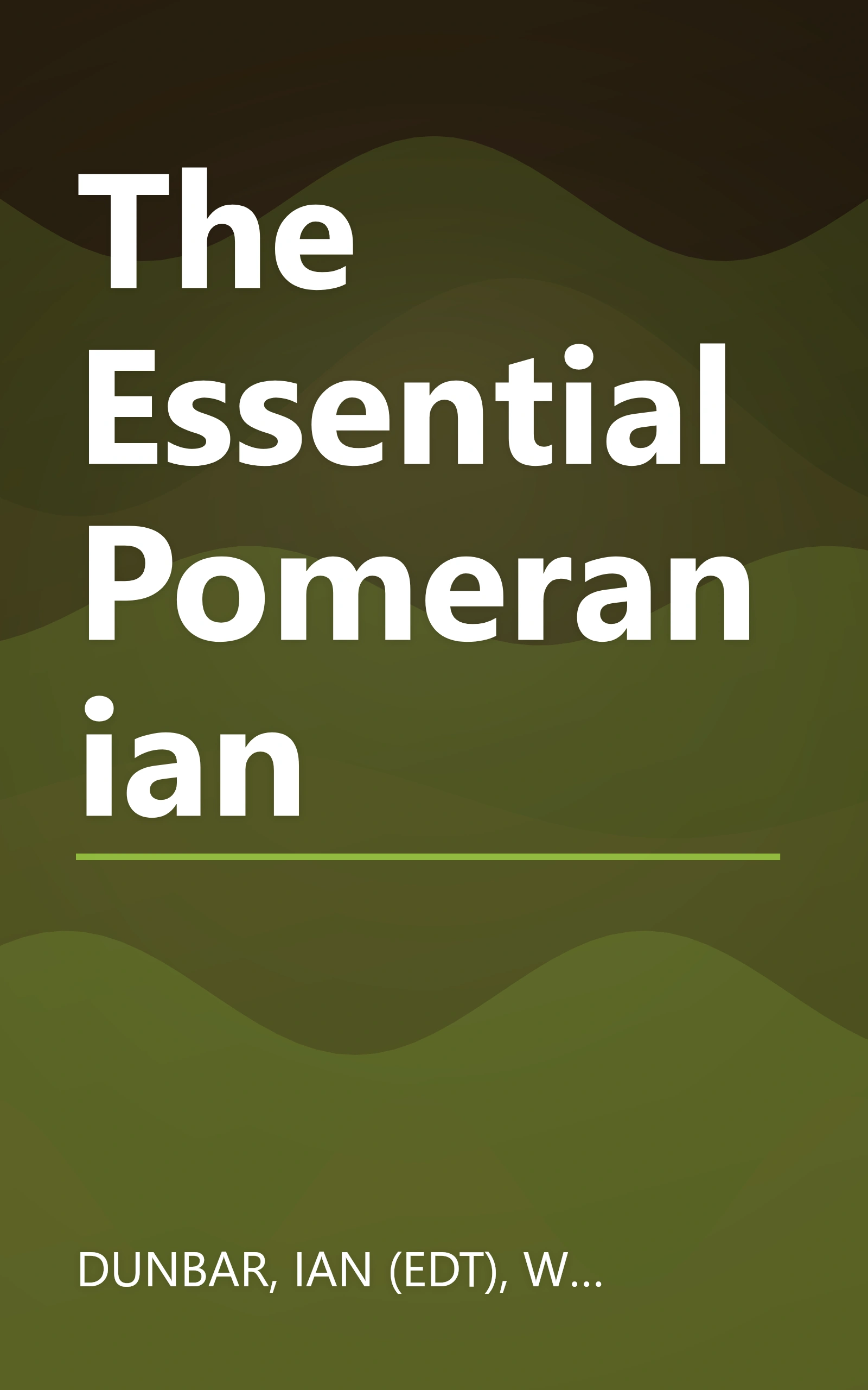 The Essential Pomeranian book cover