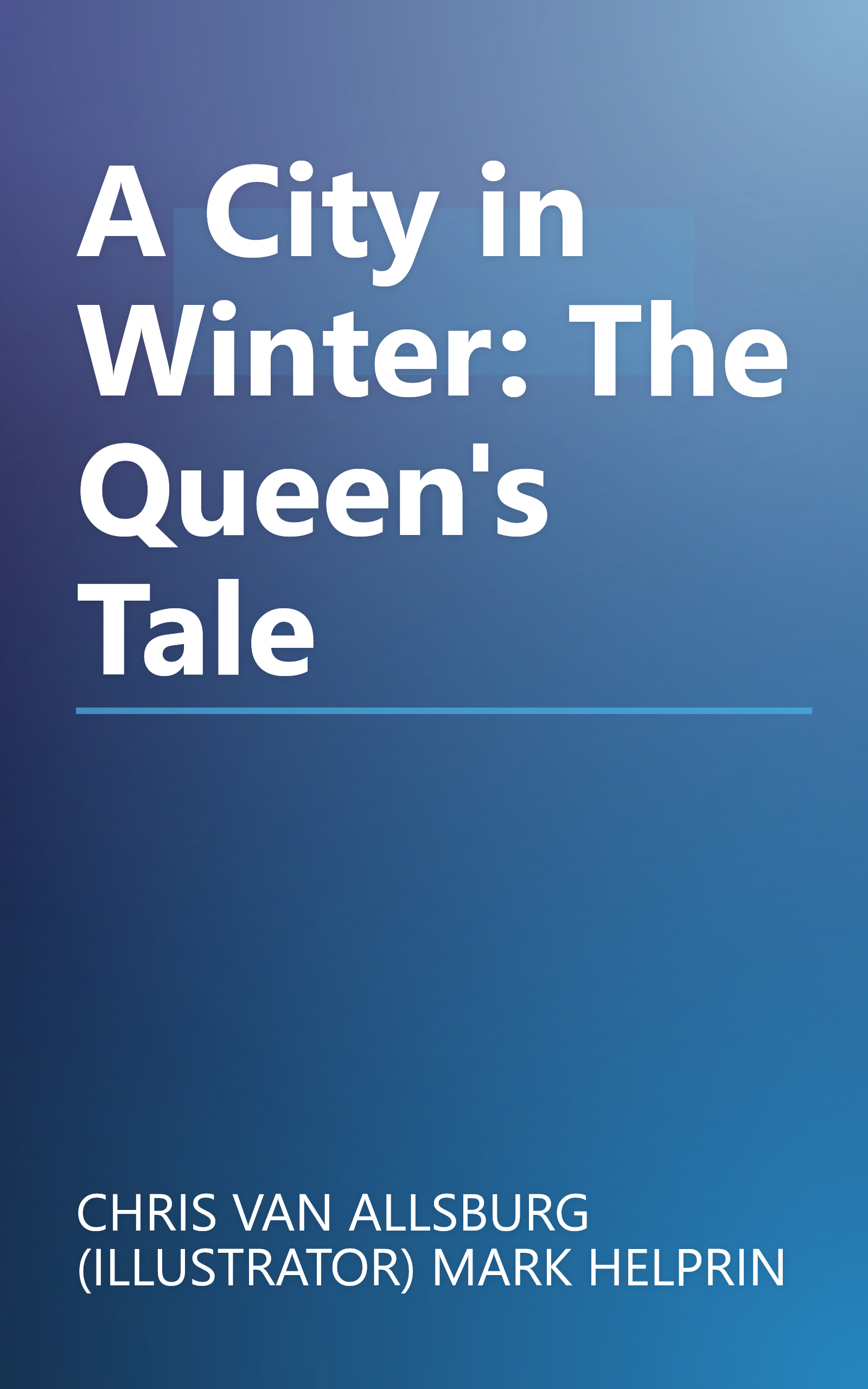 A City in Winter: The Queen's Tale book cover
