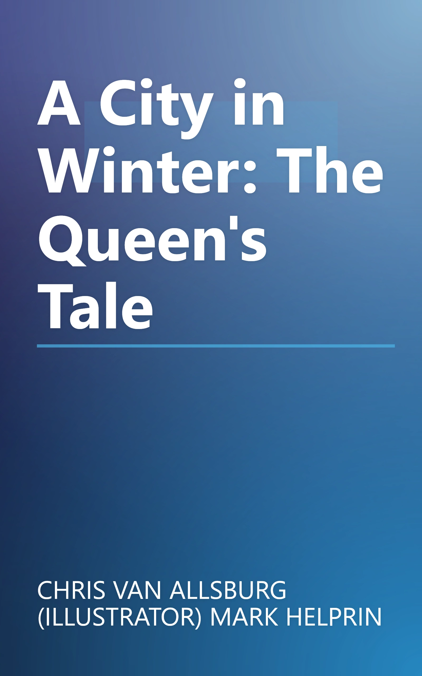 A City in Winter: The Queen's Tale book cover