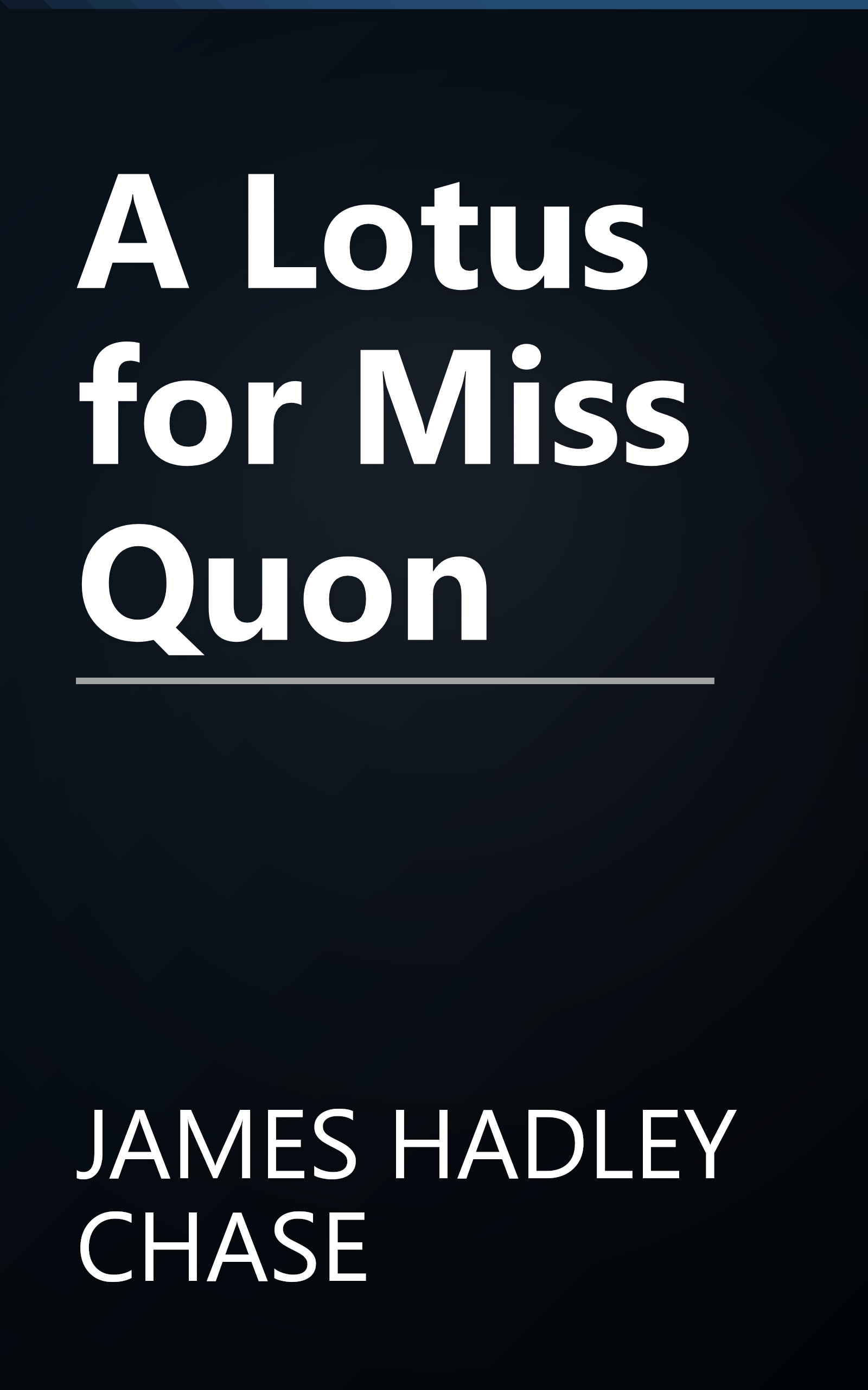 A Lotus for Miss Quon book cover