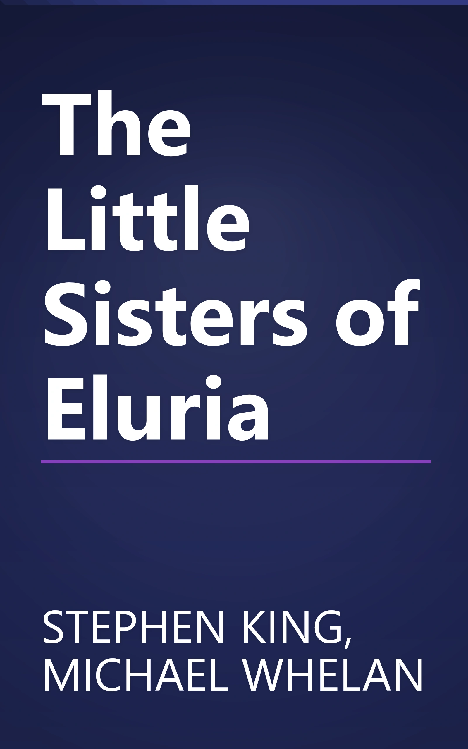 The Little Sisters of Eluria book cover