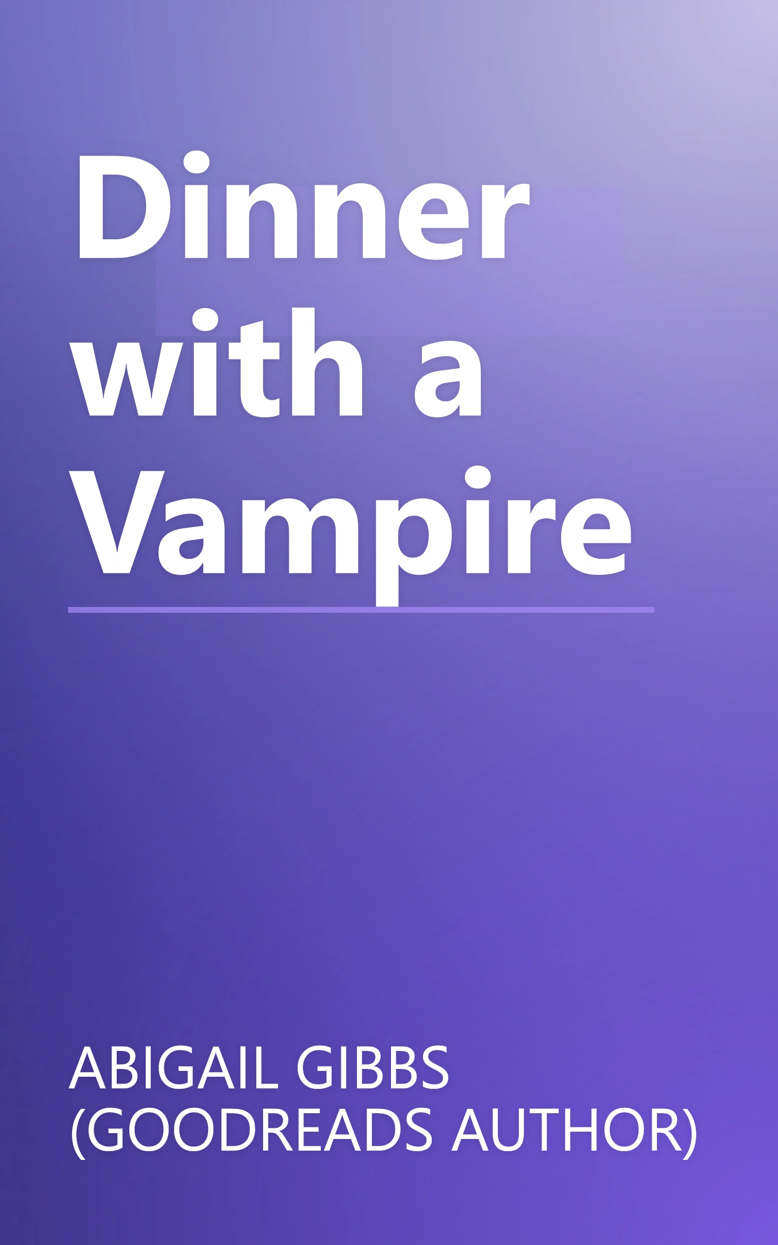 Dinner with a Vampire book cover