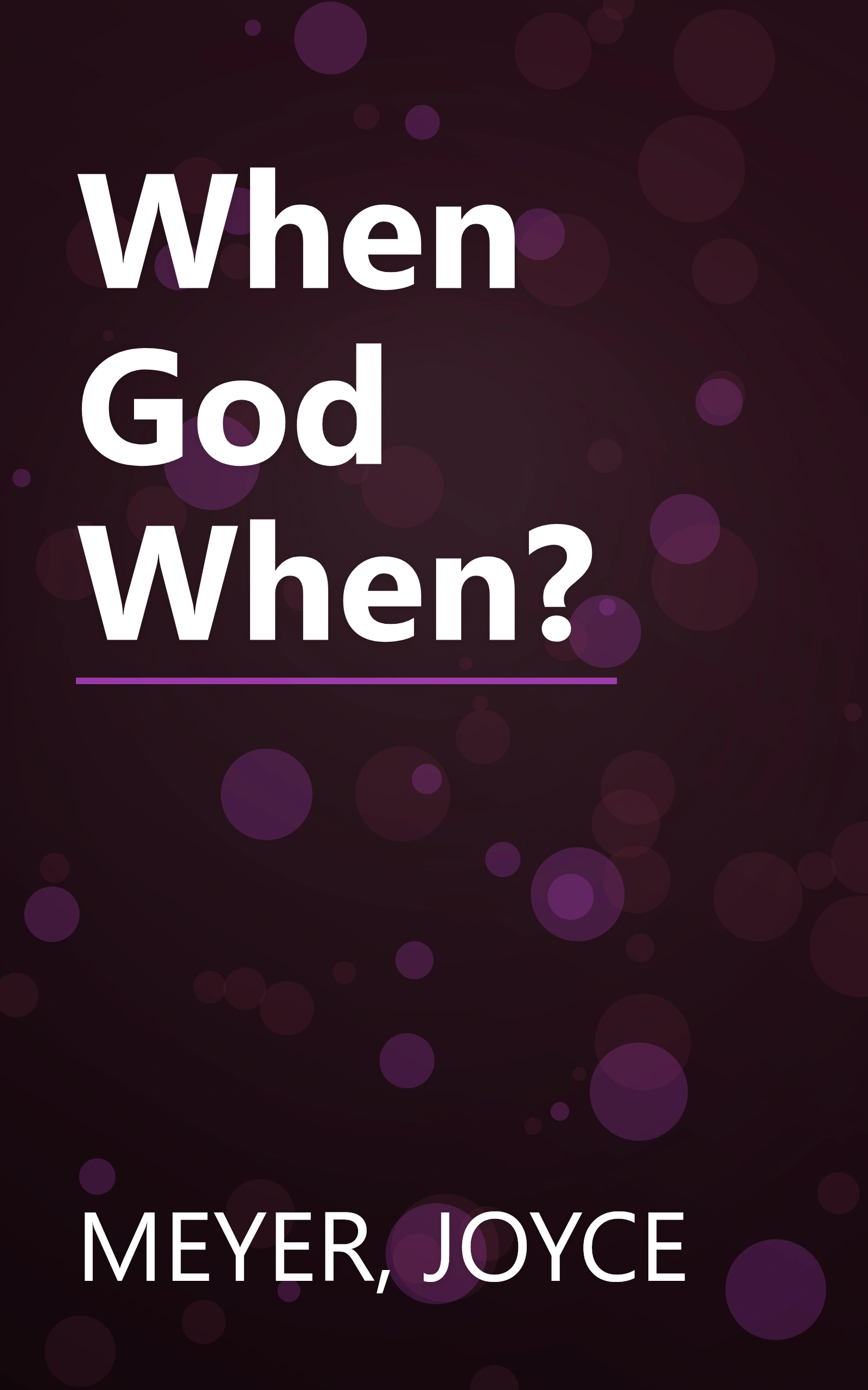 When God When? book cover