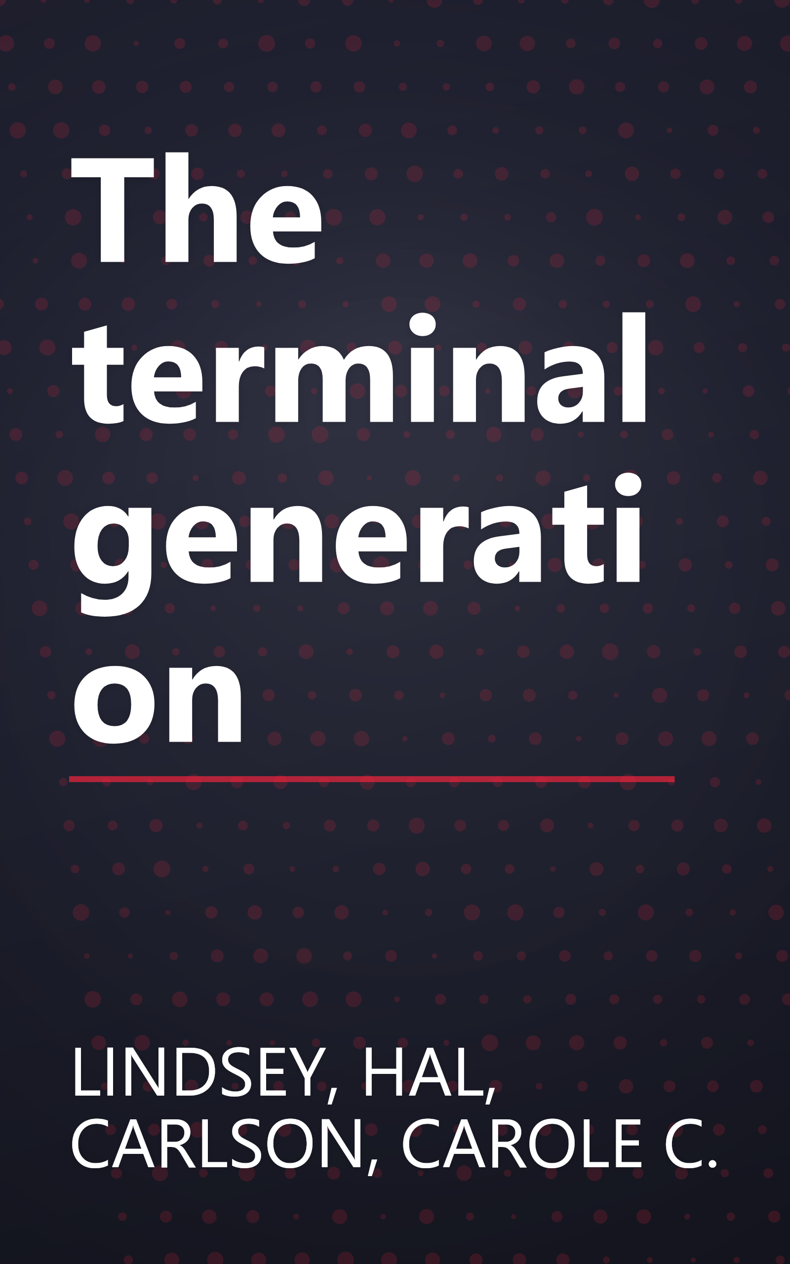 The terminal generation book cover