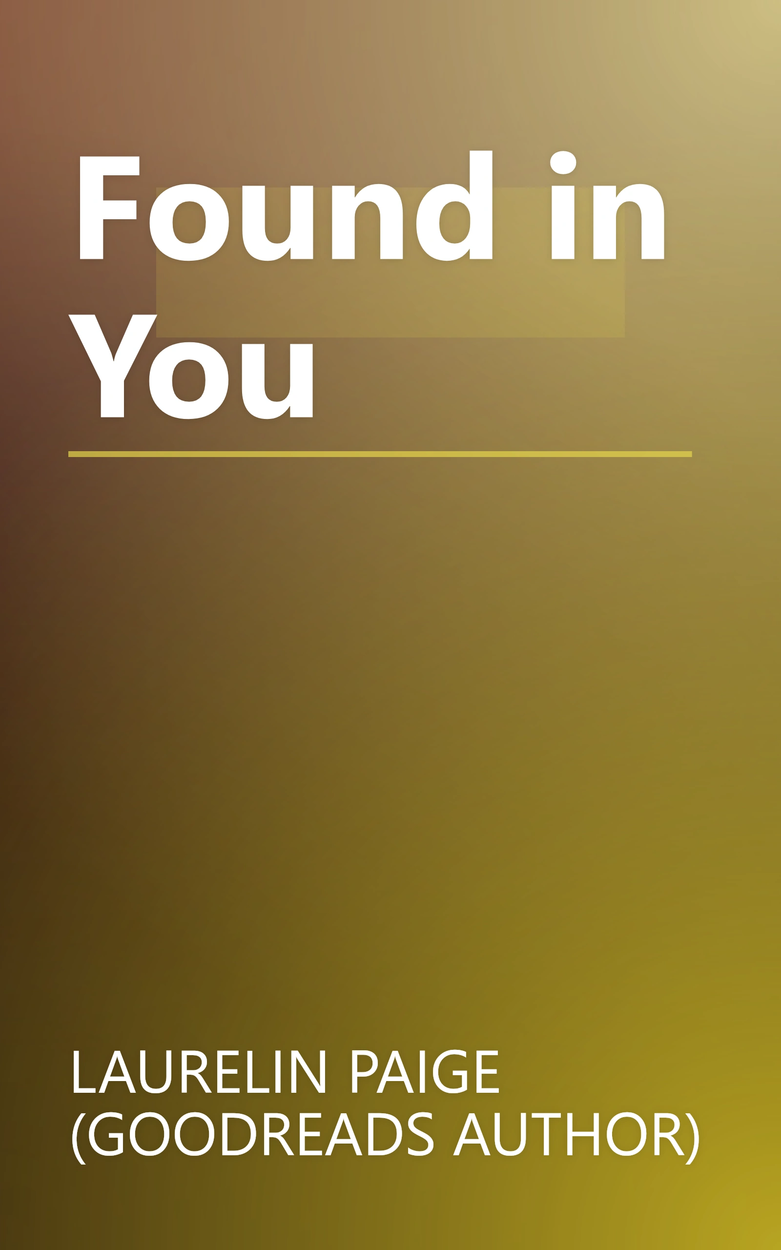 Found in You book cover