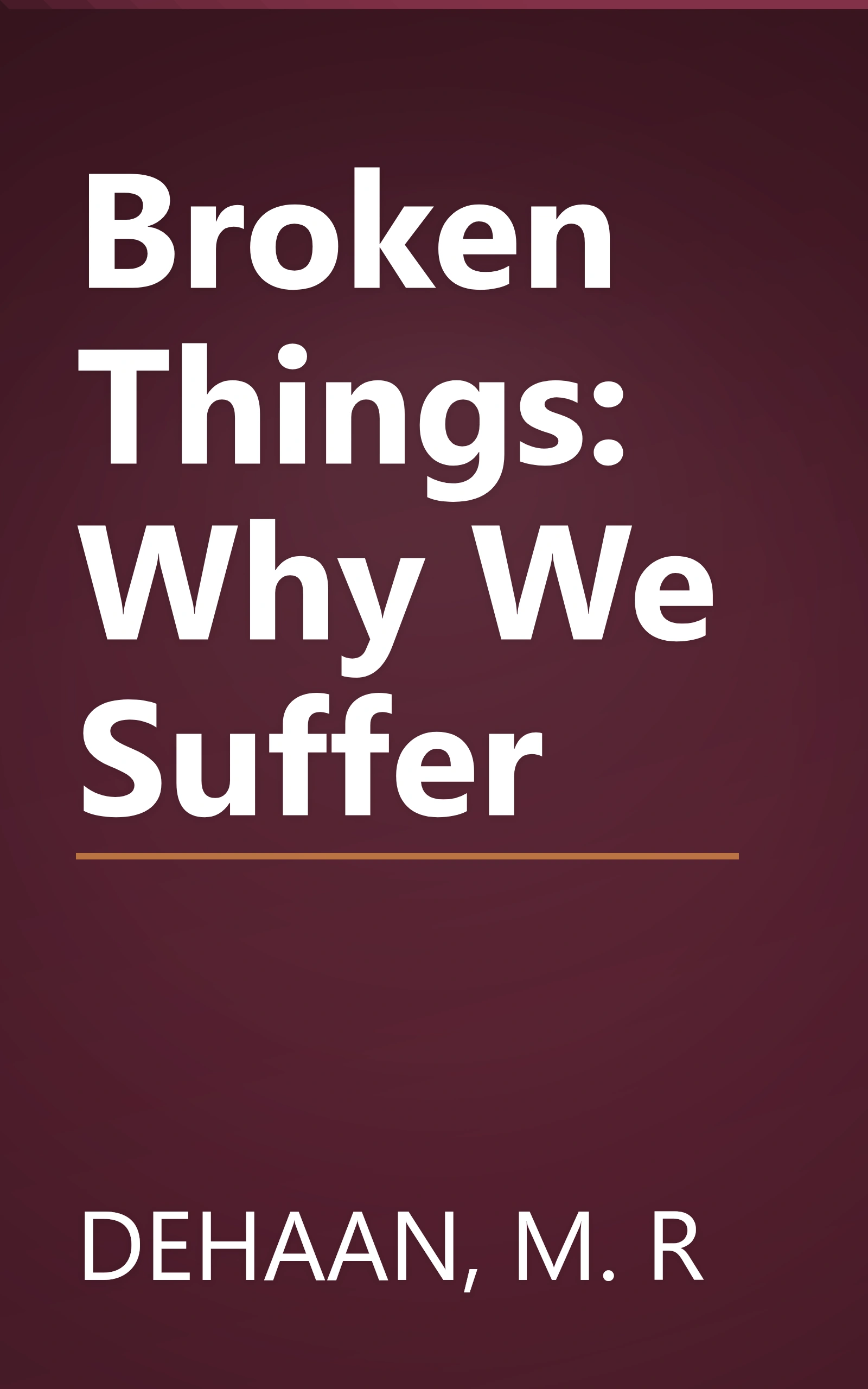 Broken Things: Why We Suffer book cover