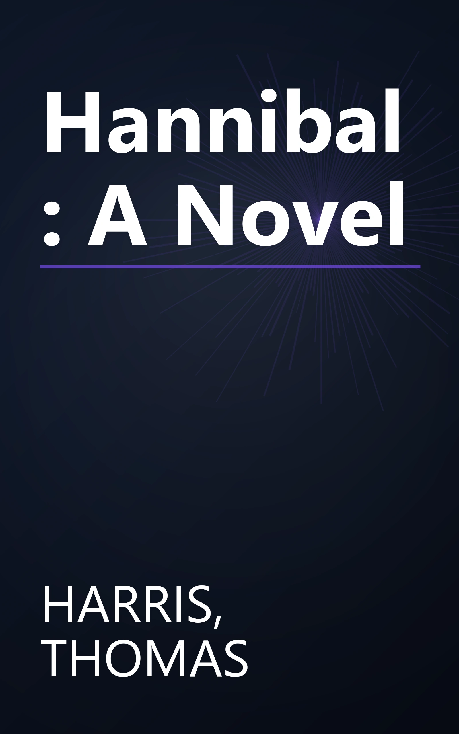 Hannibal: A Novel book cover