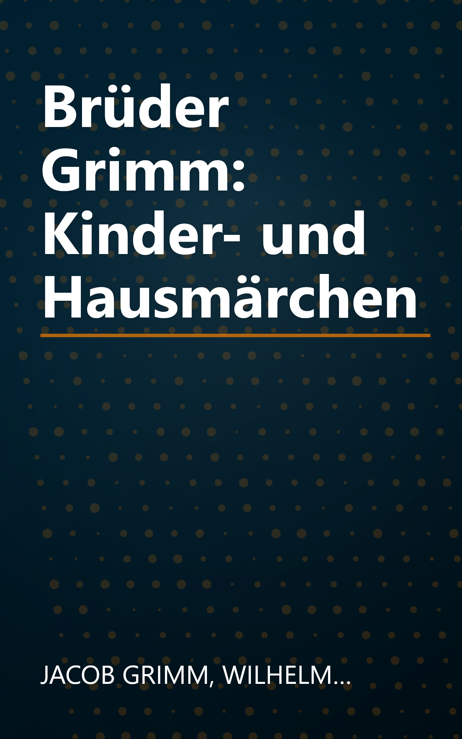 Brüder Grimm: Kinder- und Hausmärchen book cover