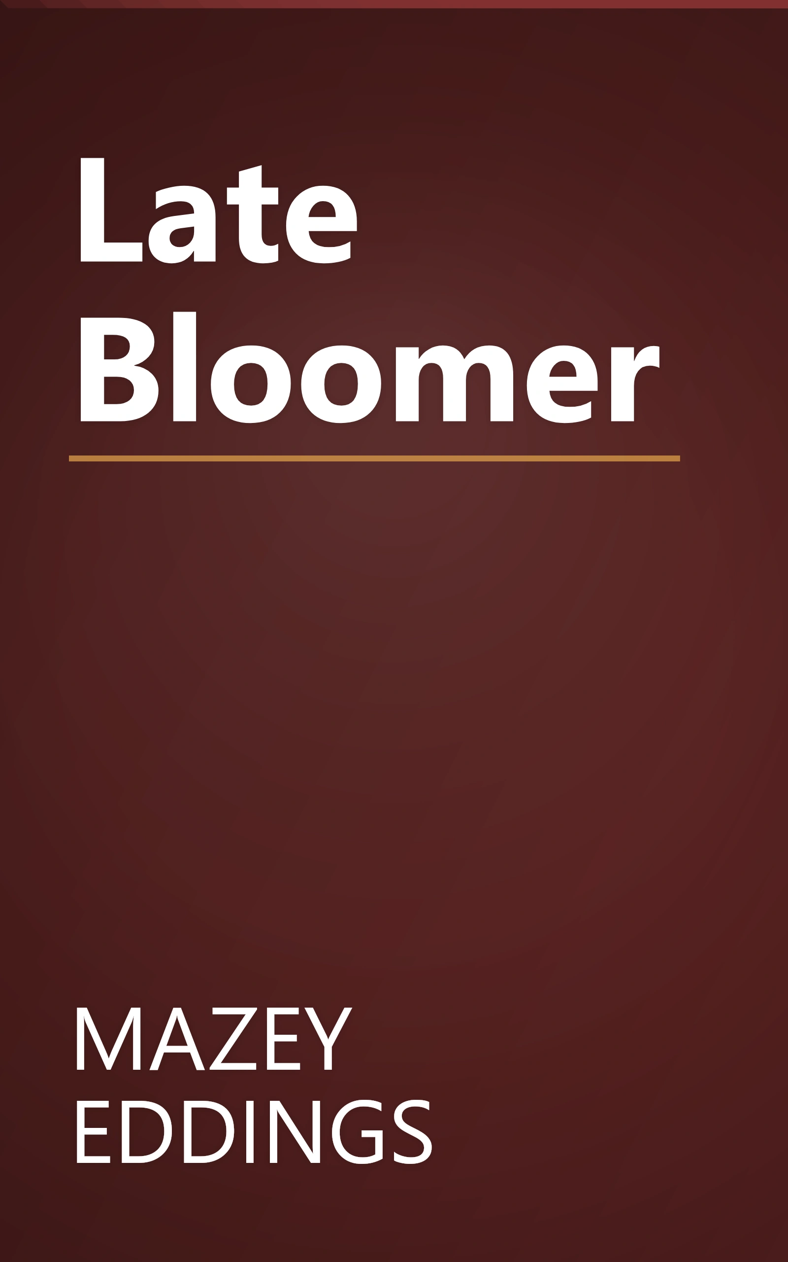 Late Bloomer book cover