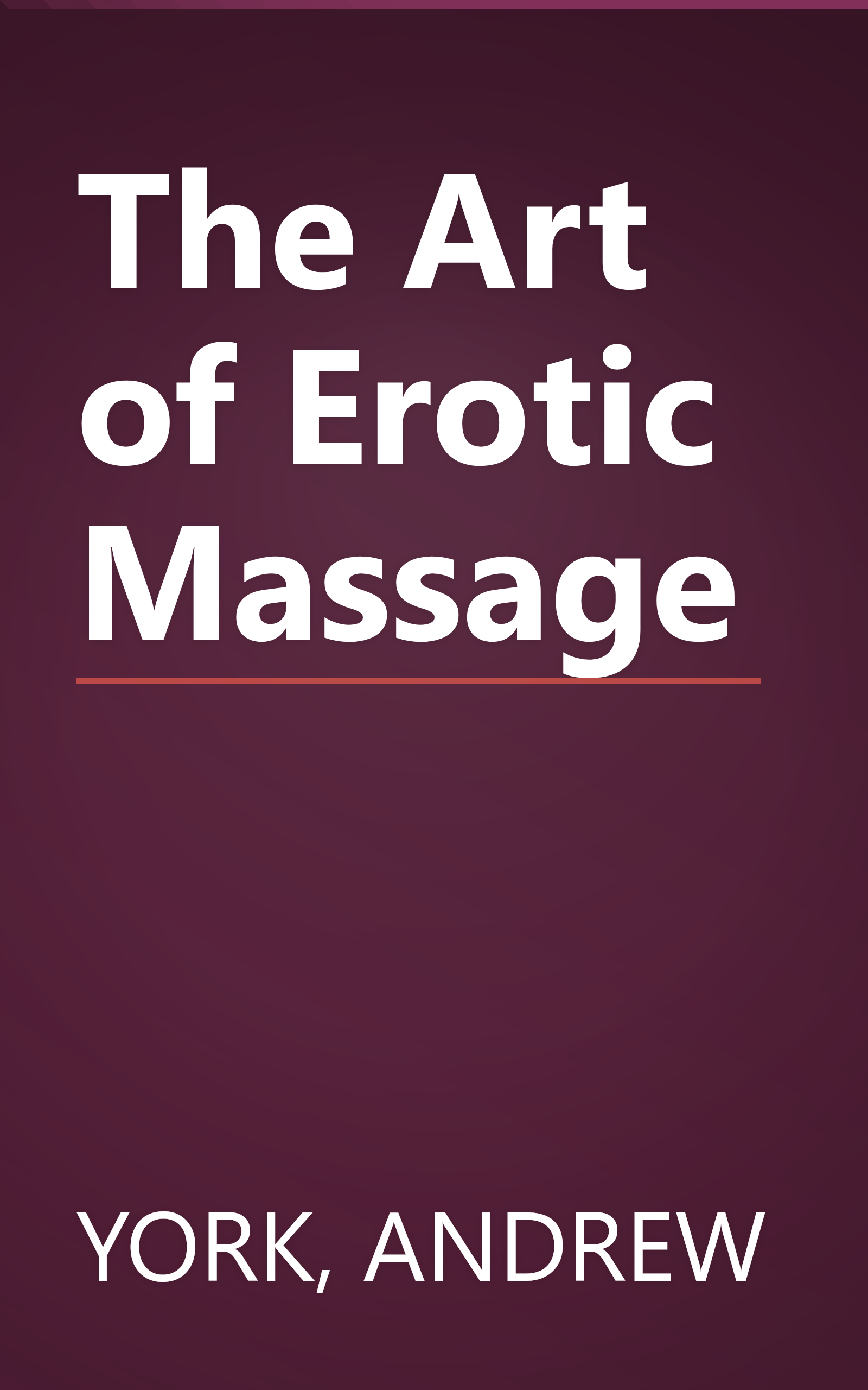 The Art of Erotic Massage book cover