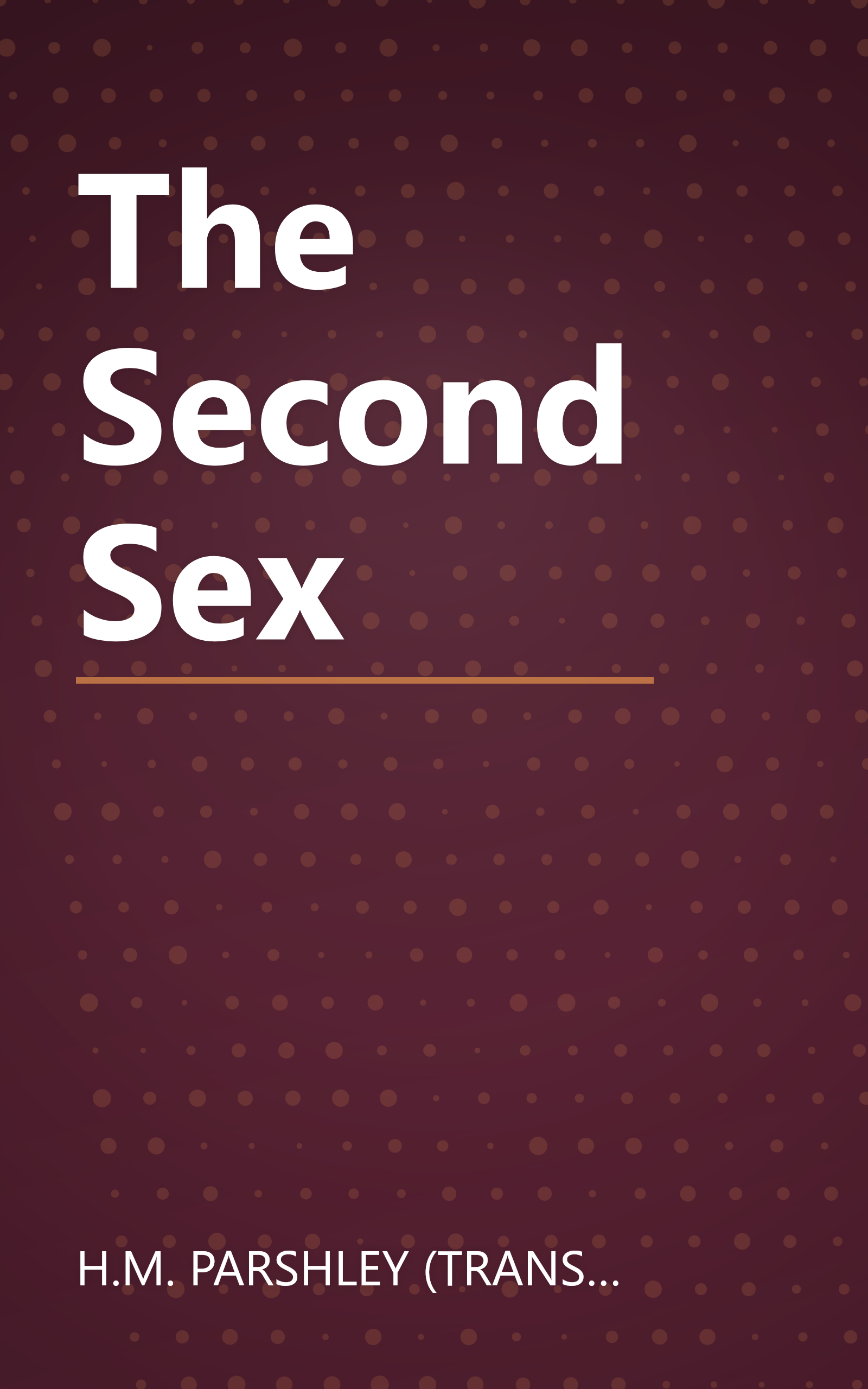 The Second Sex book cover