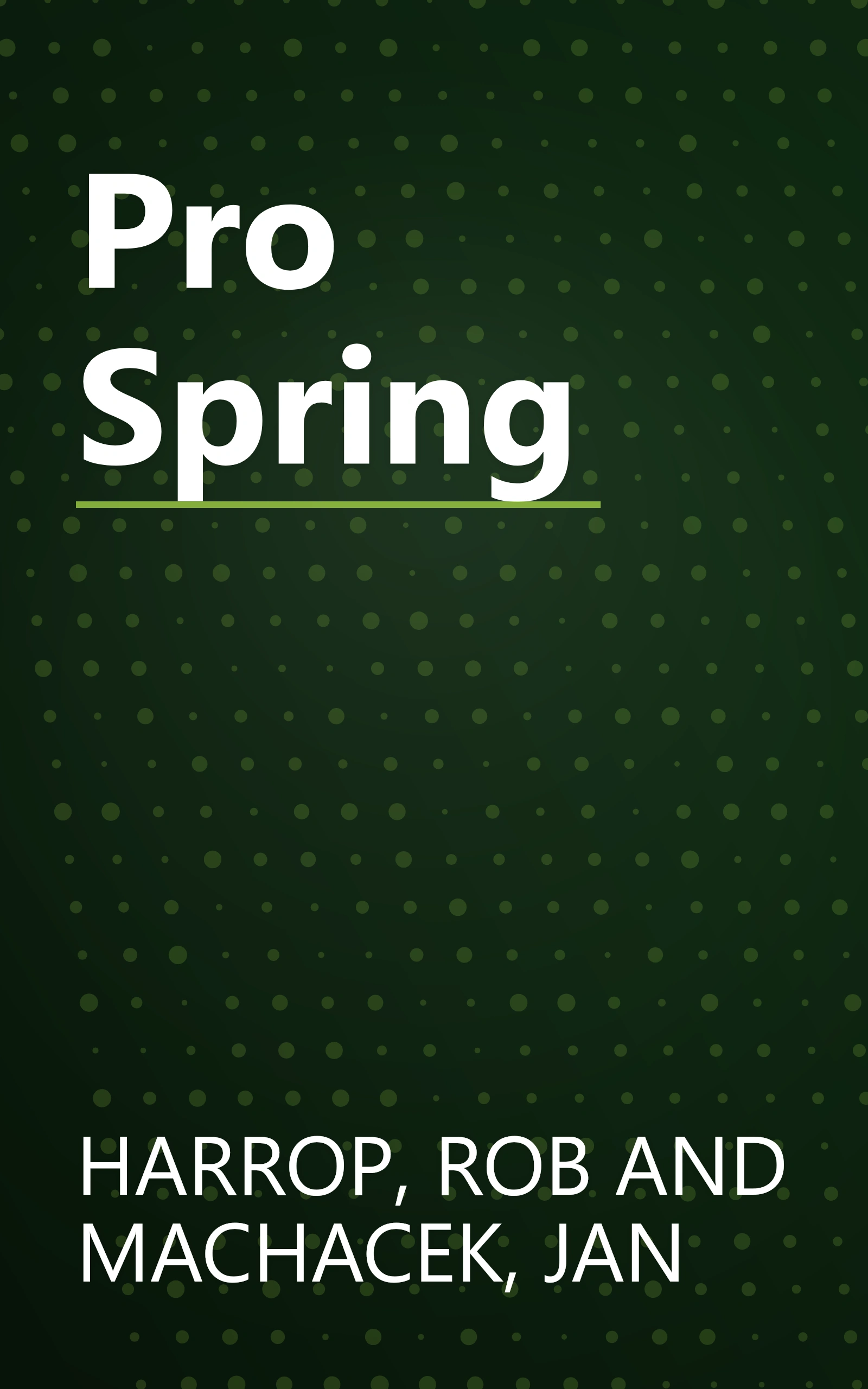 Pro Spring book cover