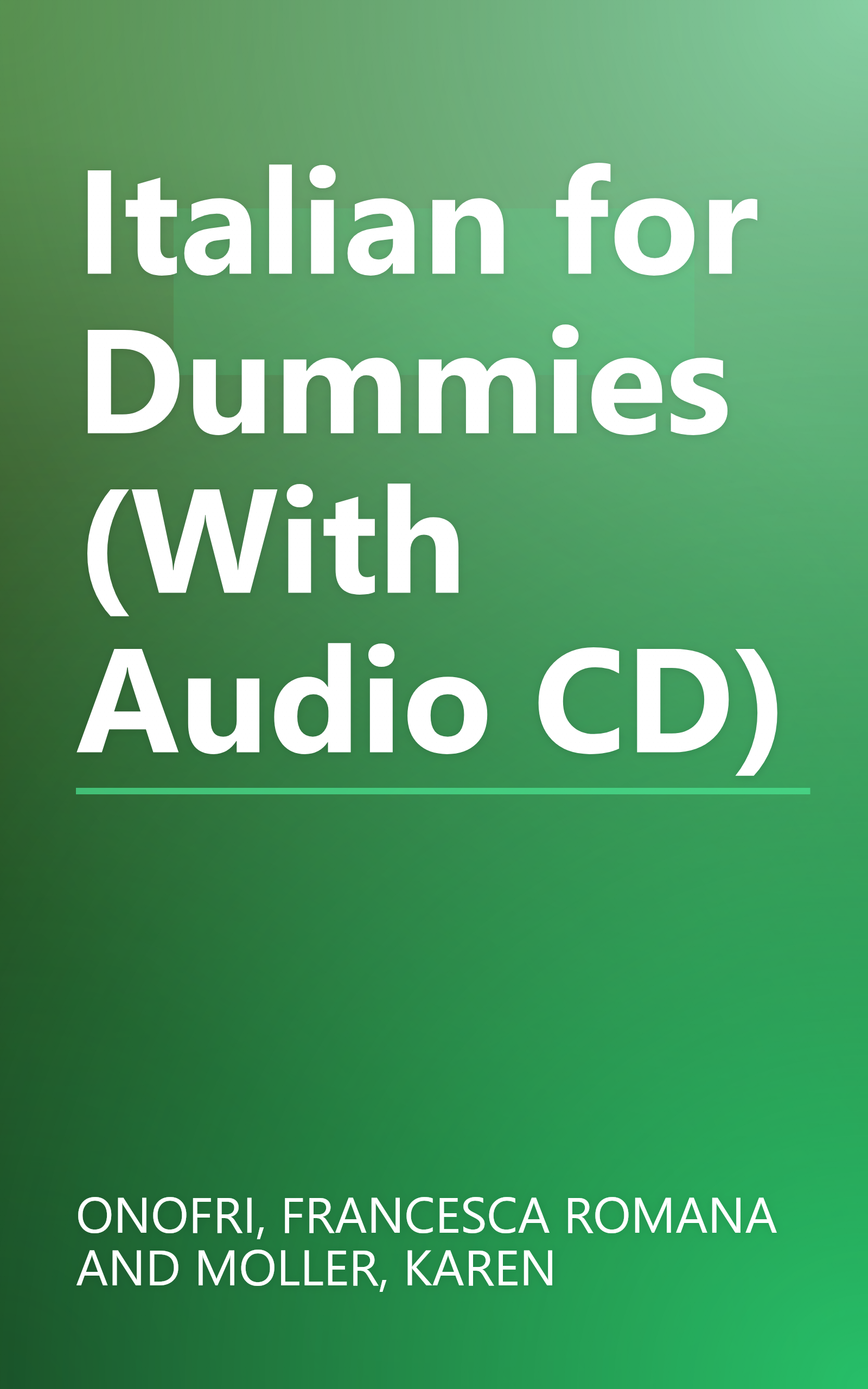 Italian for Dummies (With Audio CD) book cover