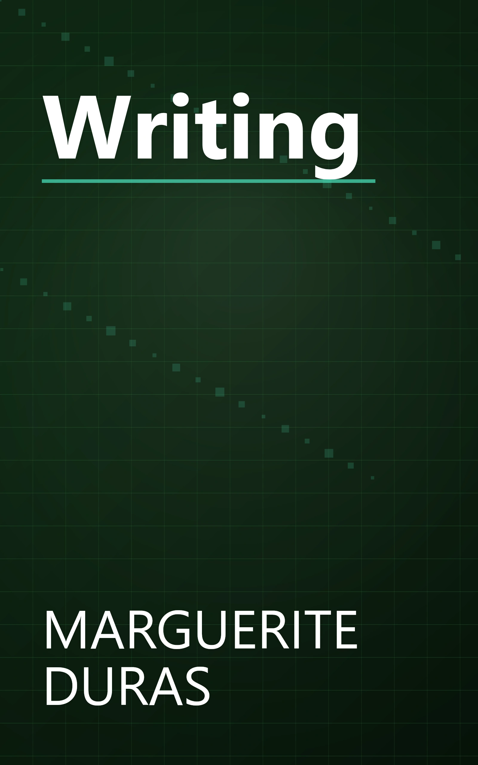 Writing book cover