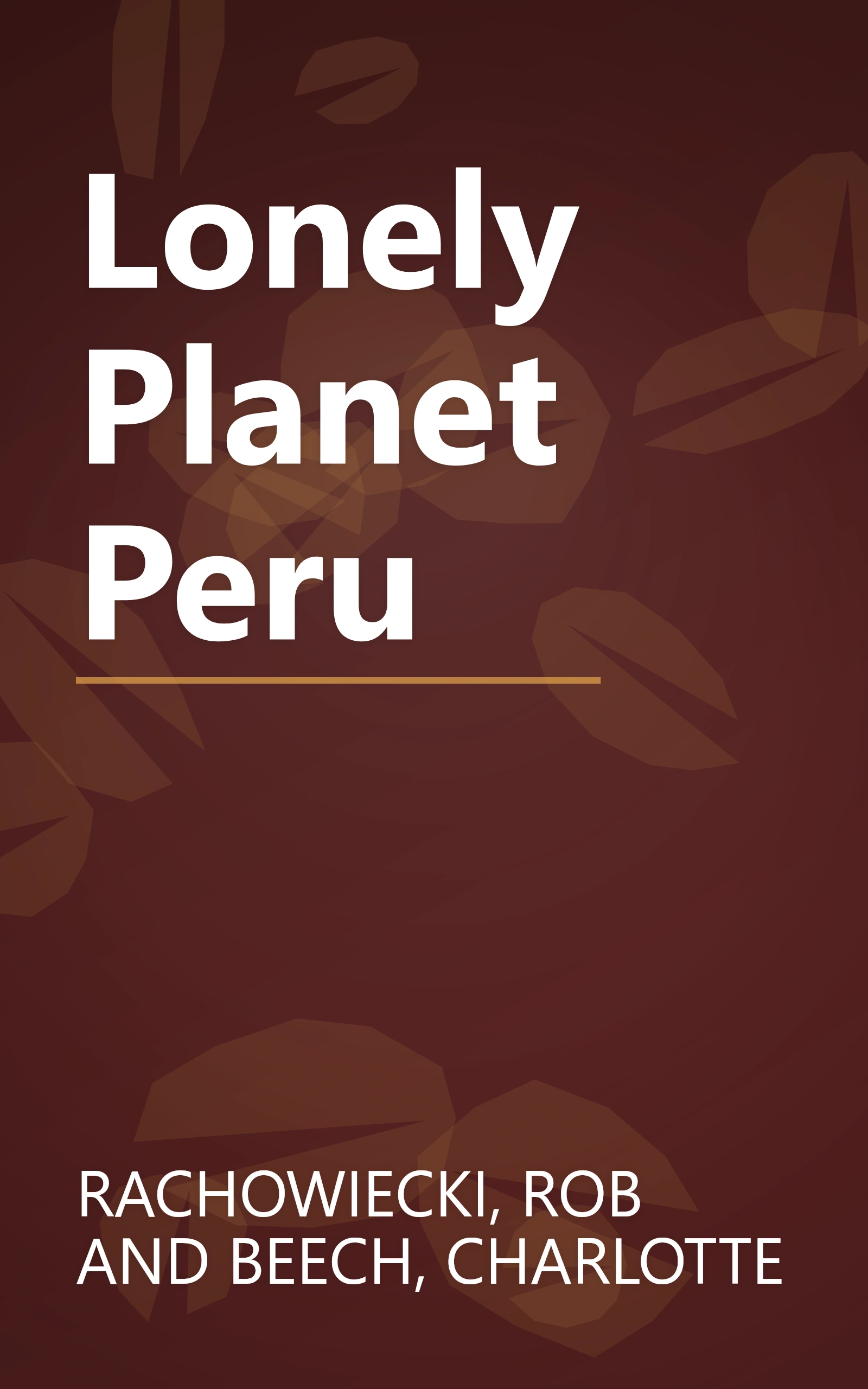 Lonely Planet Peru book cover