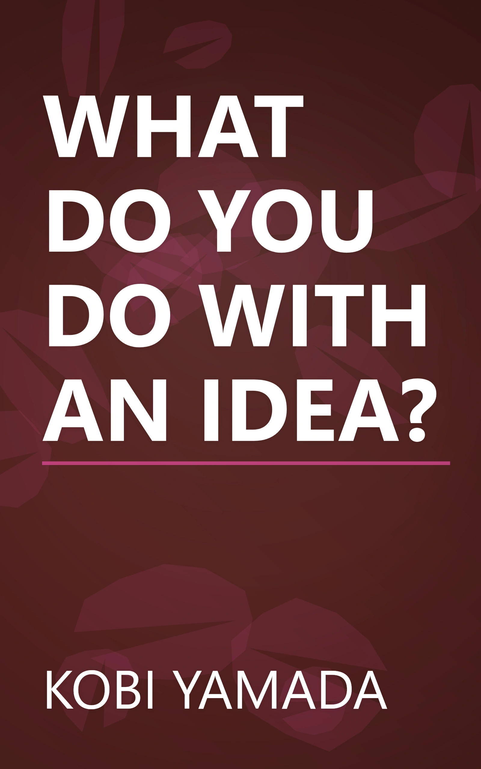 WHAT DO YOU DO WITH AN IDEA? book cover