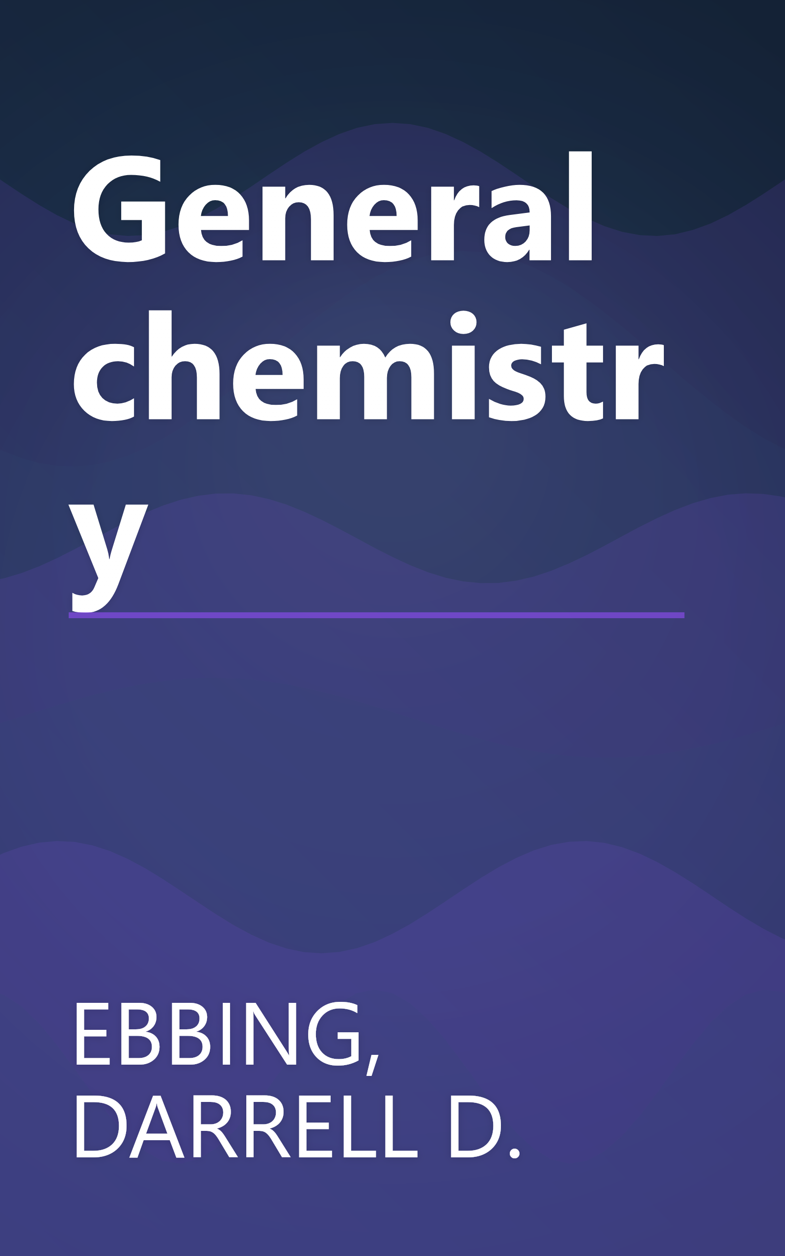 General chemistry book cover
