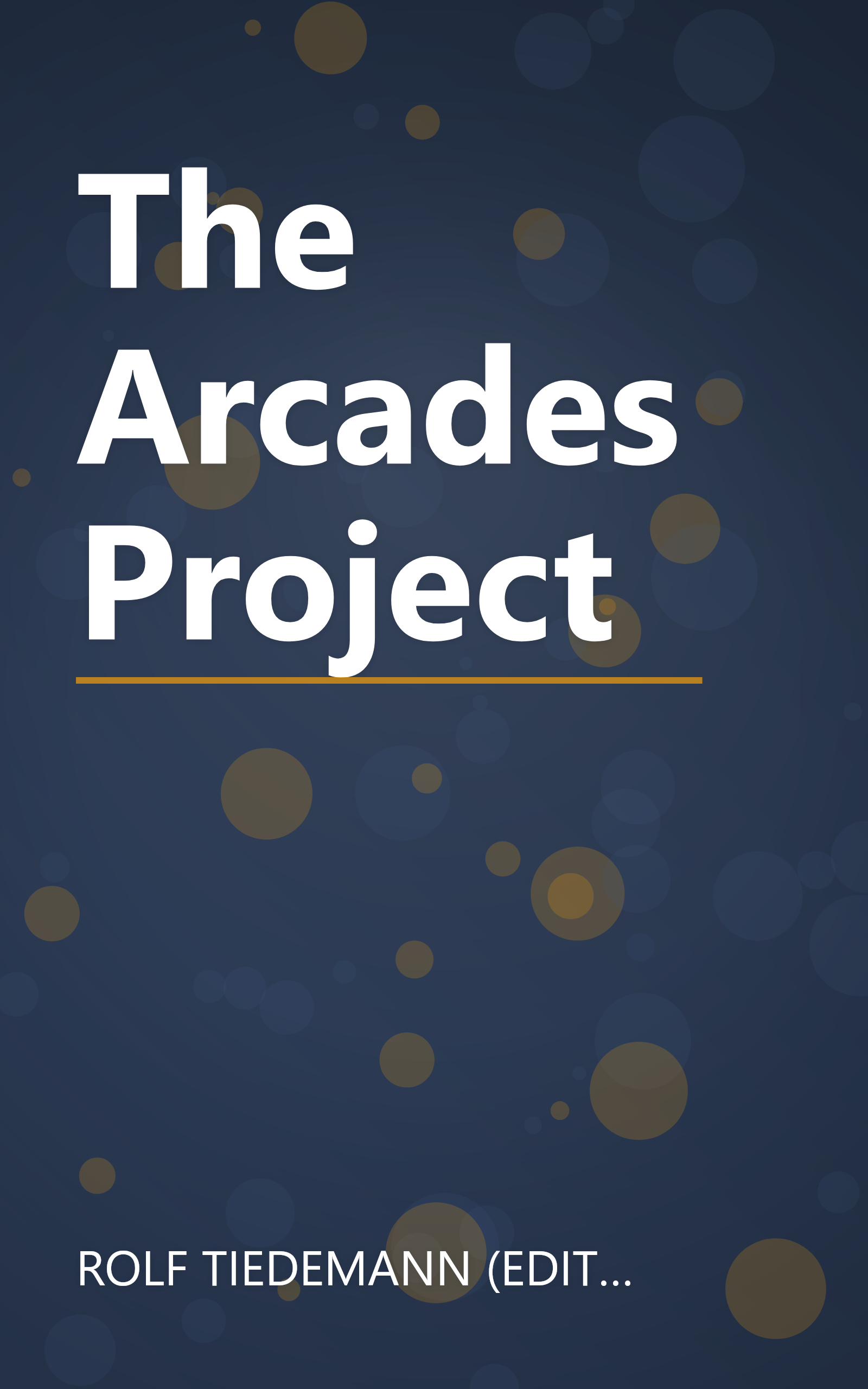 The Arcades Project book cover