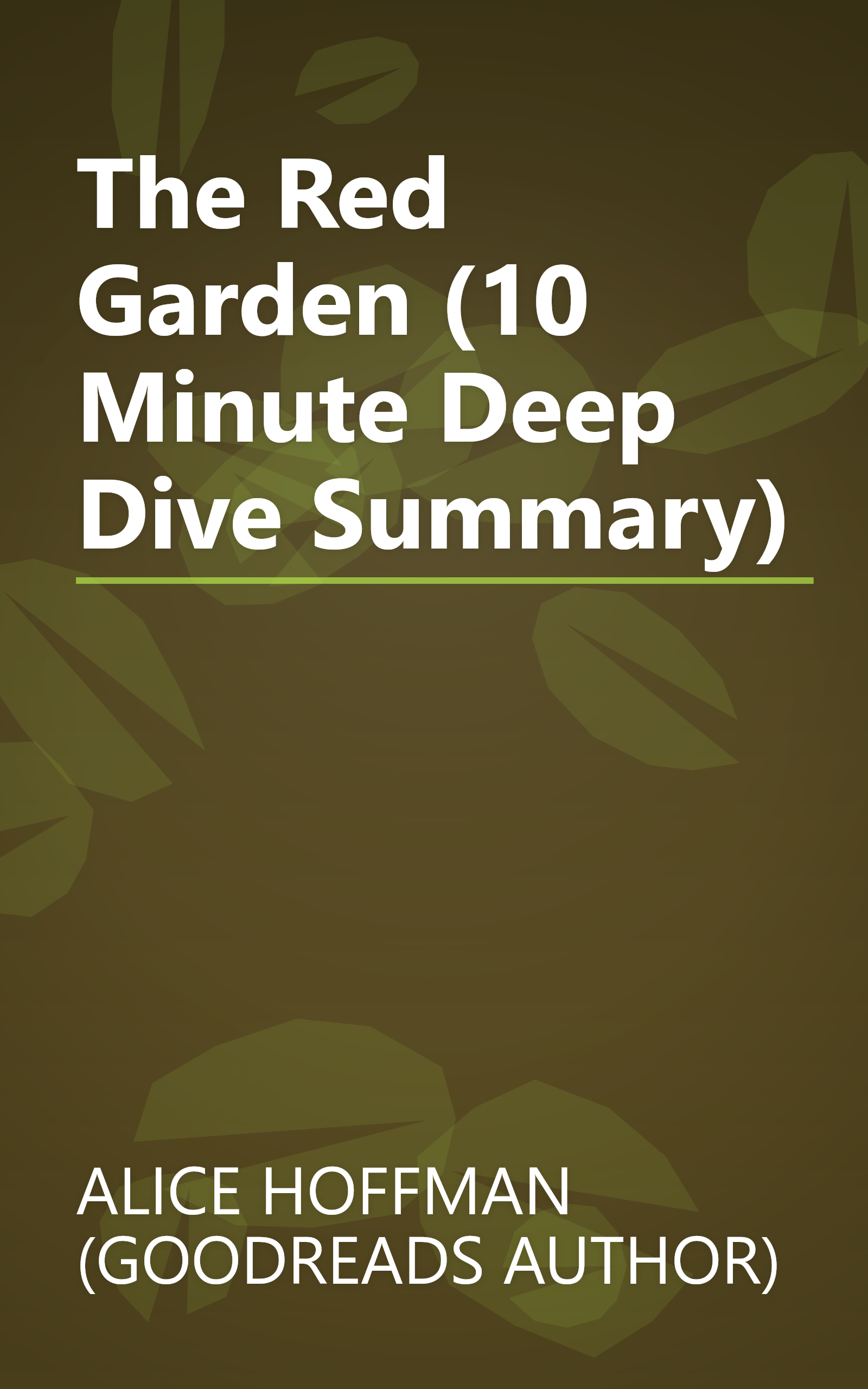 The Red Garden (10 Minute   Deep Dive Summary) book cover
