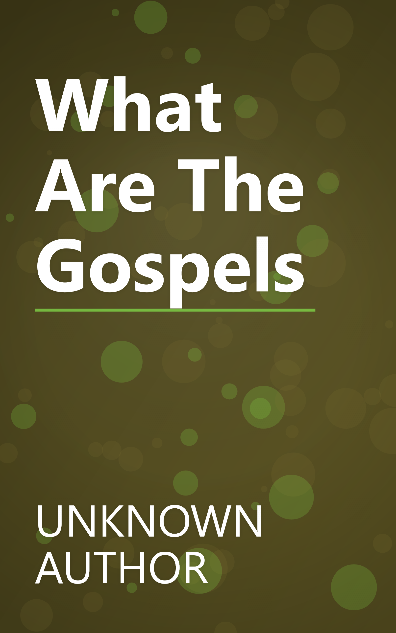 What Are The Gospels book cover