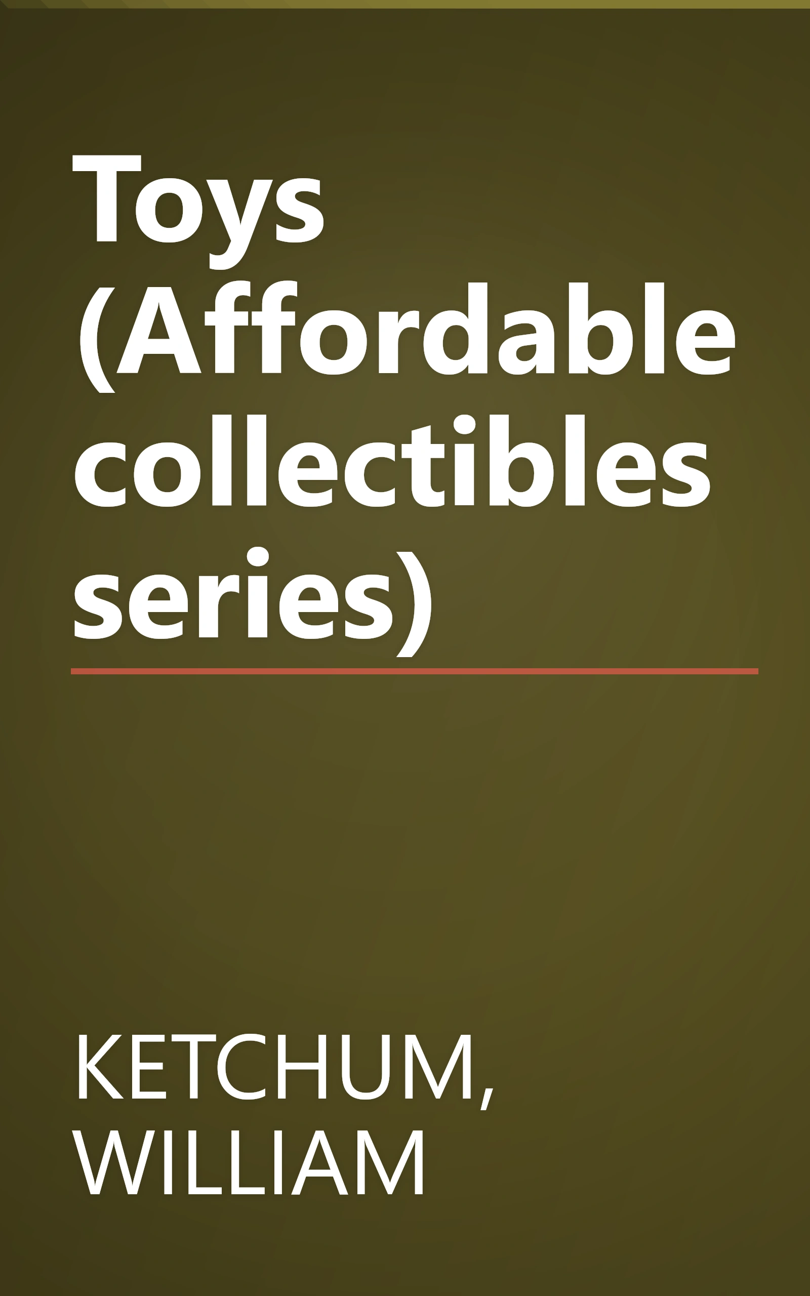 Toys (Affordable collectibles series) book cover