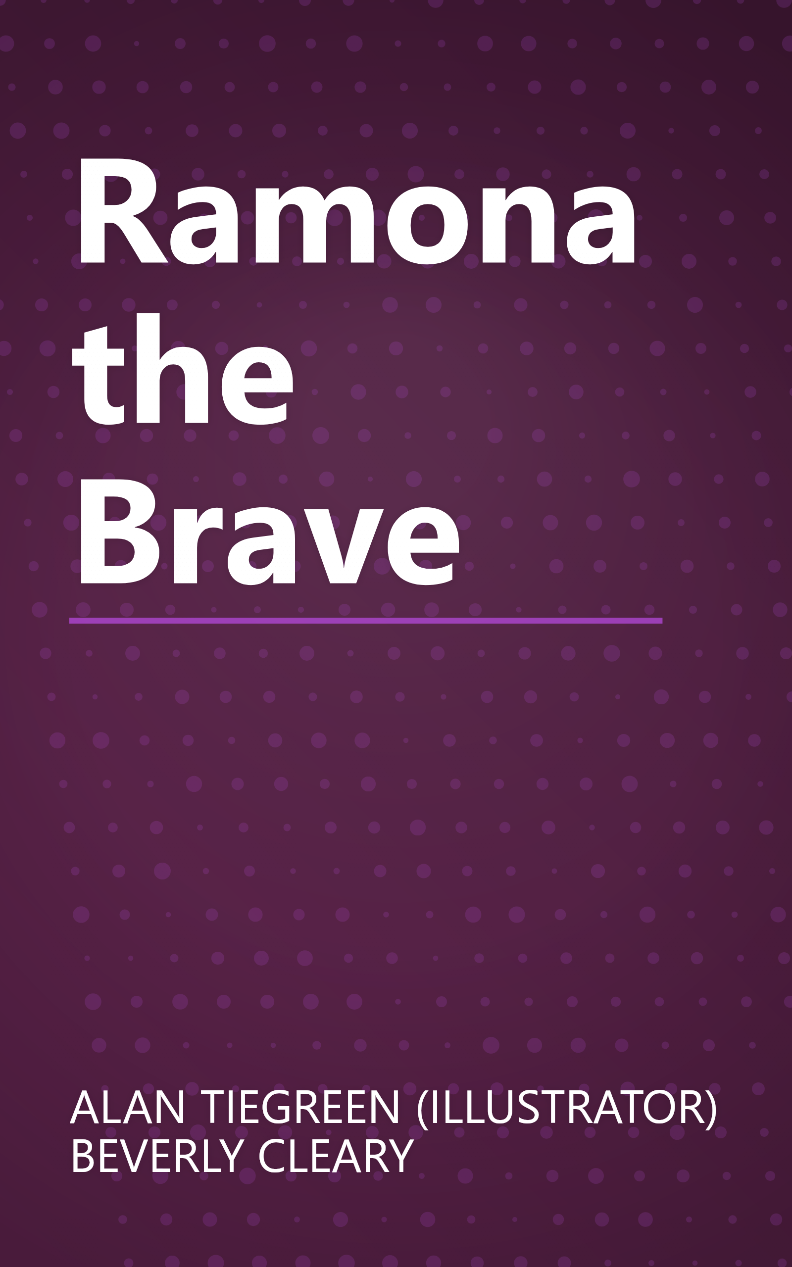 Ramona the Brave book cover