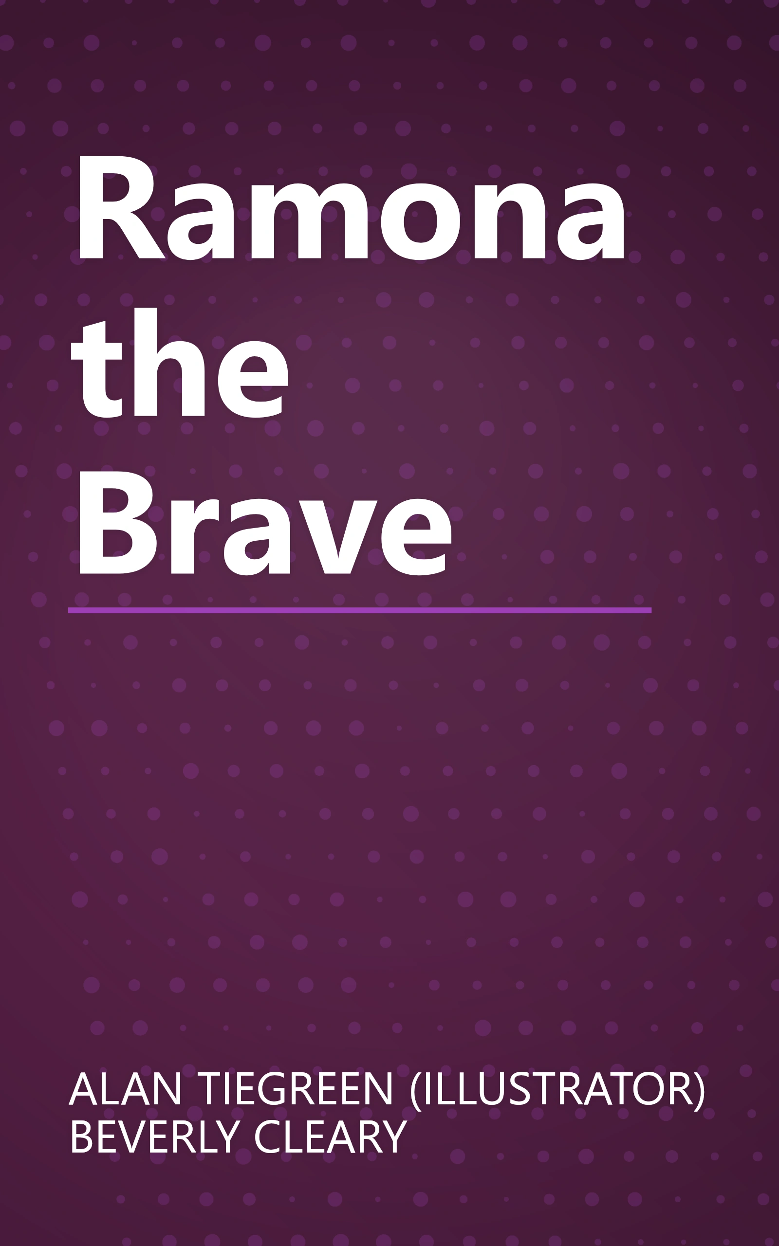 Ramona the Brave book cover