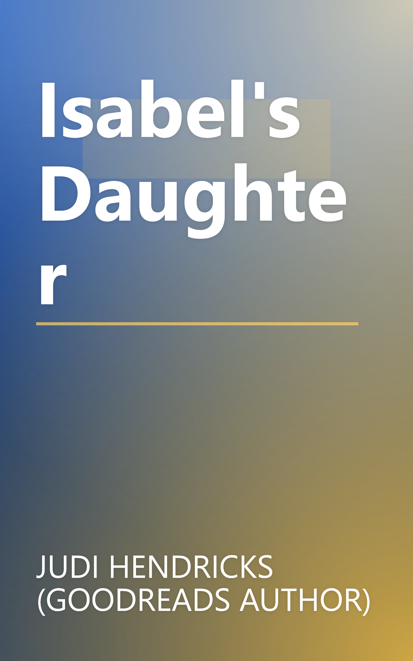 Isabel's Daughter book cover