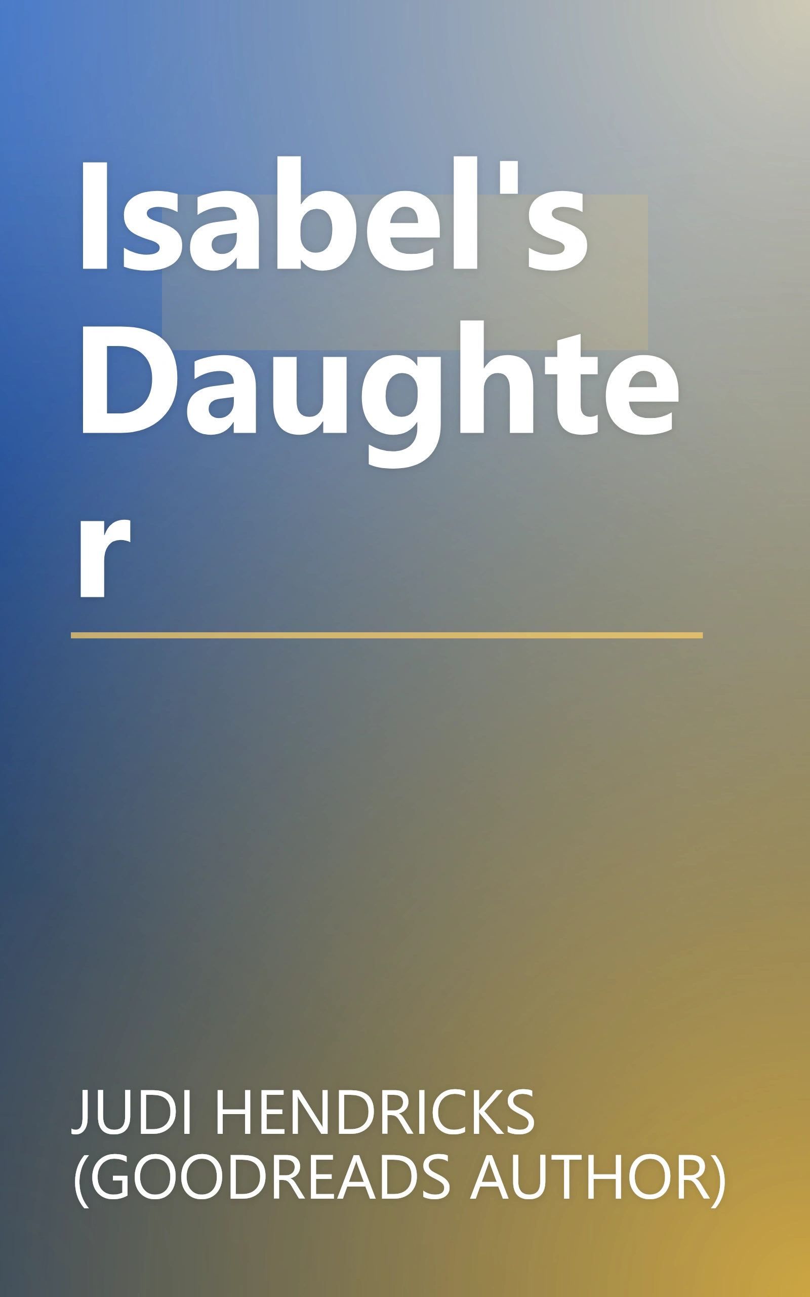 Isabel's Daughter book cover