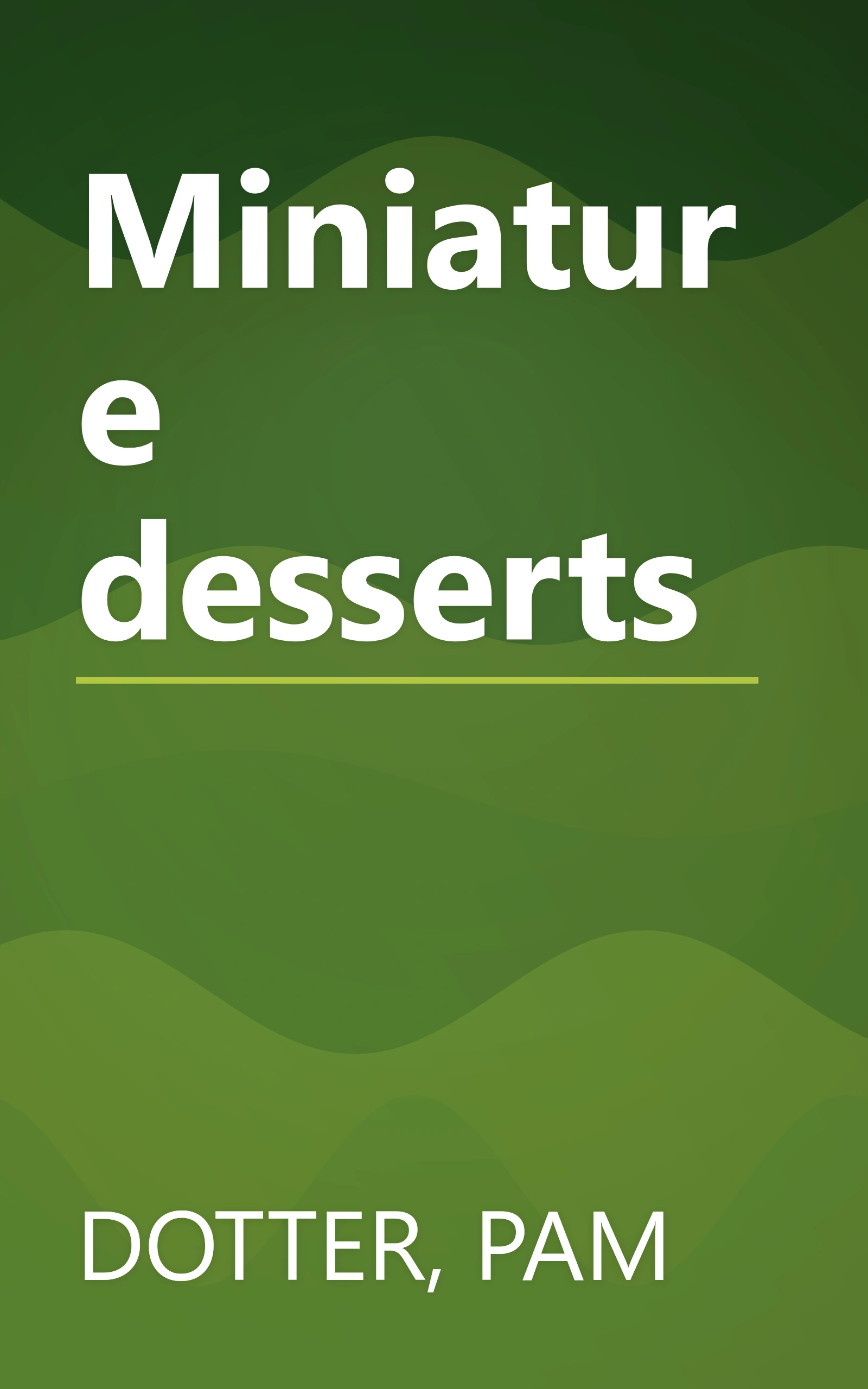 Miniature desserts book cover