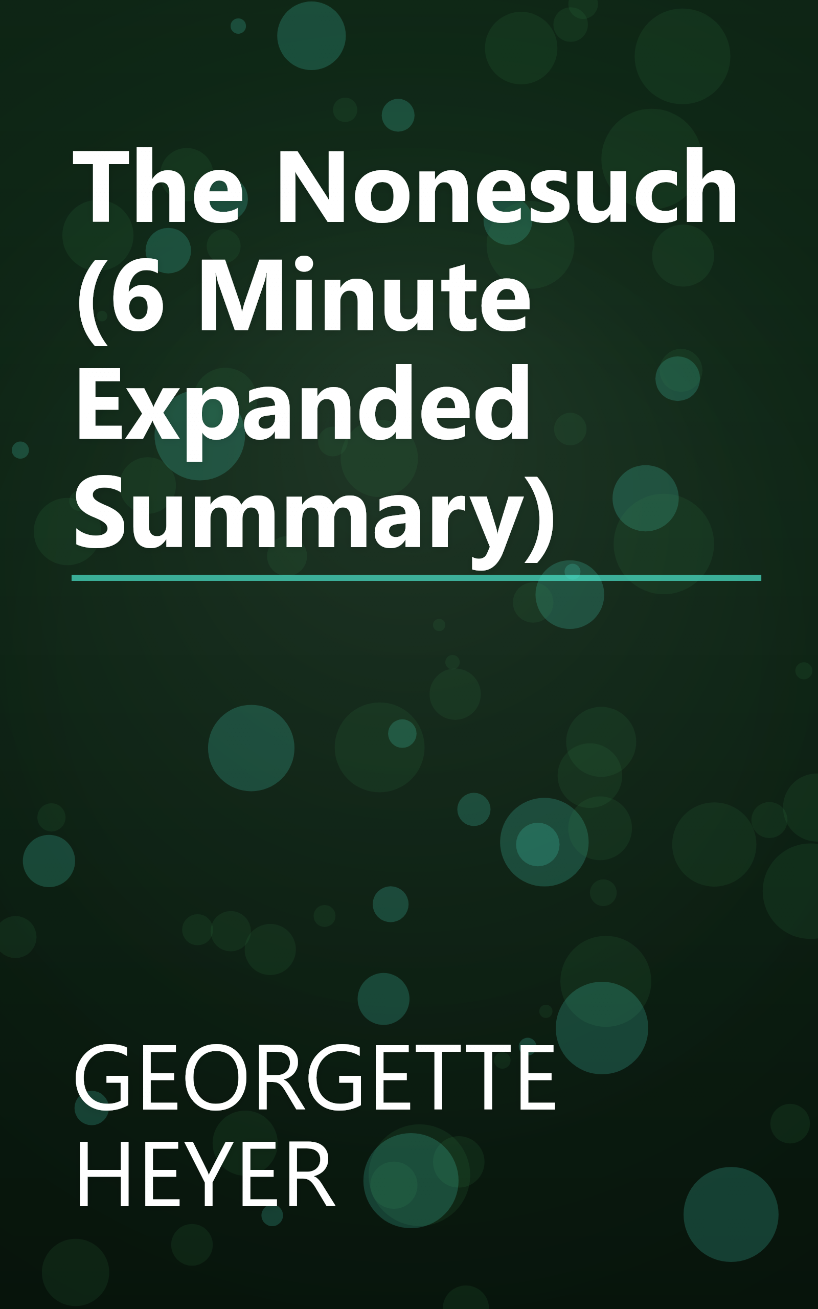 The Nonesuch (6 Minute   Expanded Summary) book cover