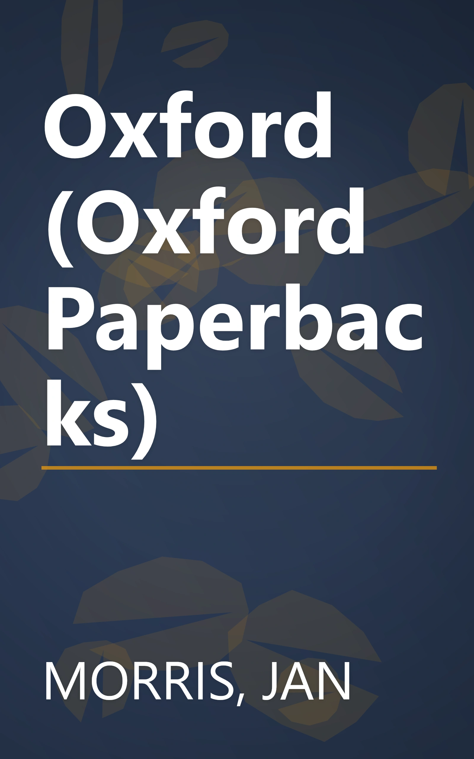 Oxford (Oxford Paperbacks) book cover