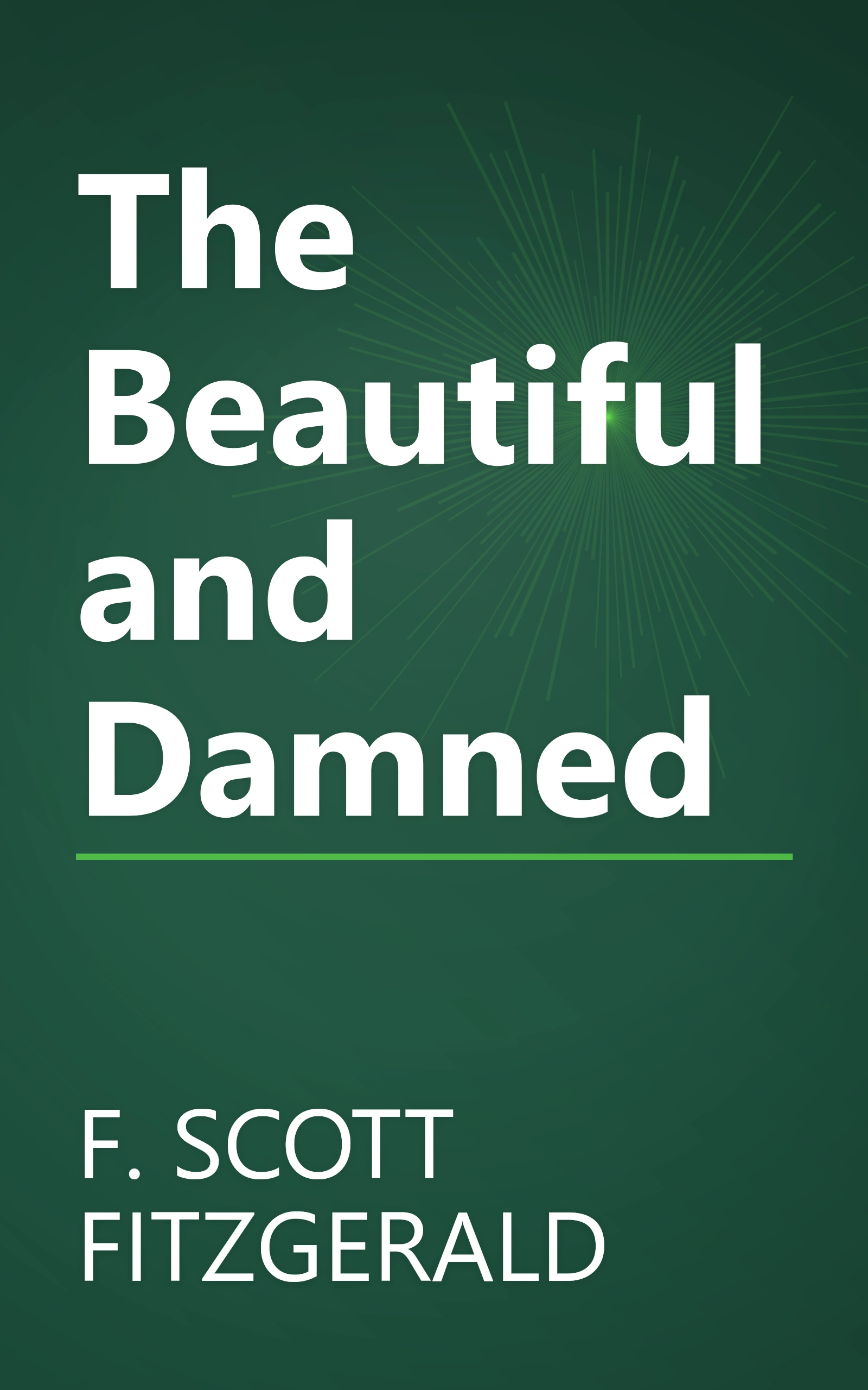 The Beautiful and Damned book cover