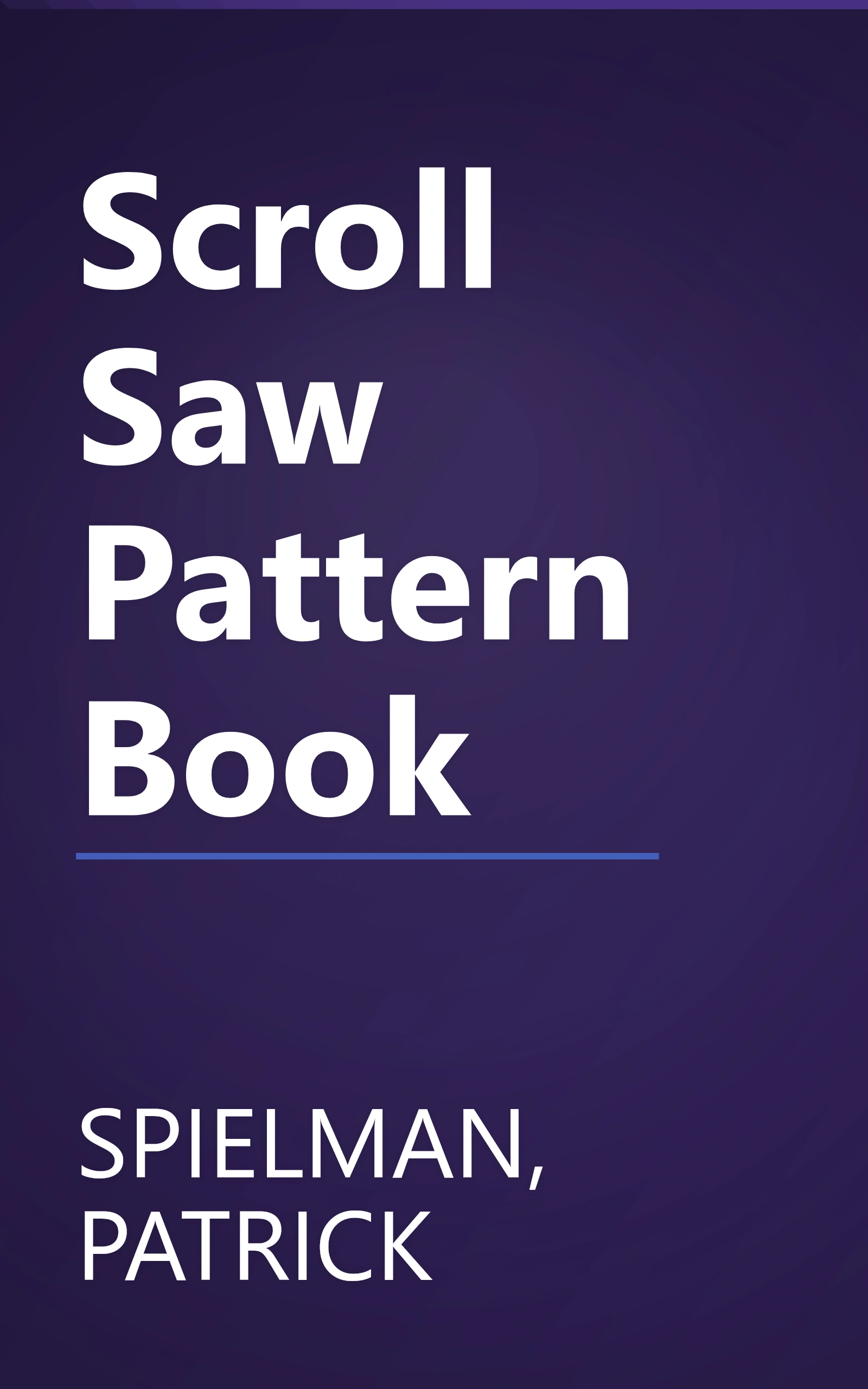 Scroll Saw Pattern Book book cover