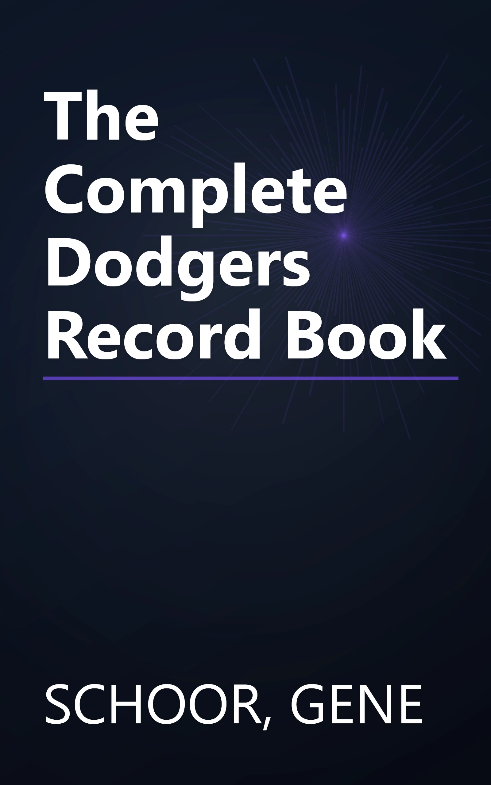 The Complete Dodgers Record Book book cover